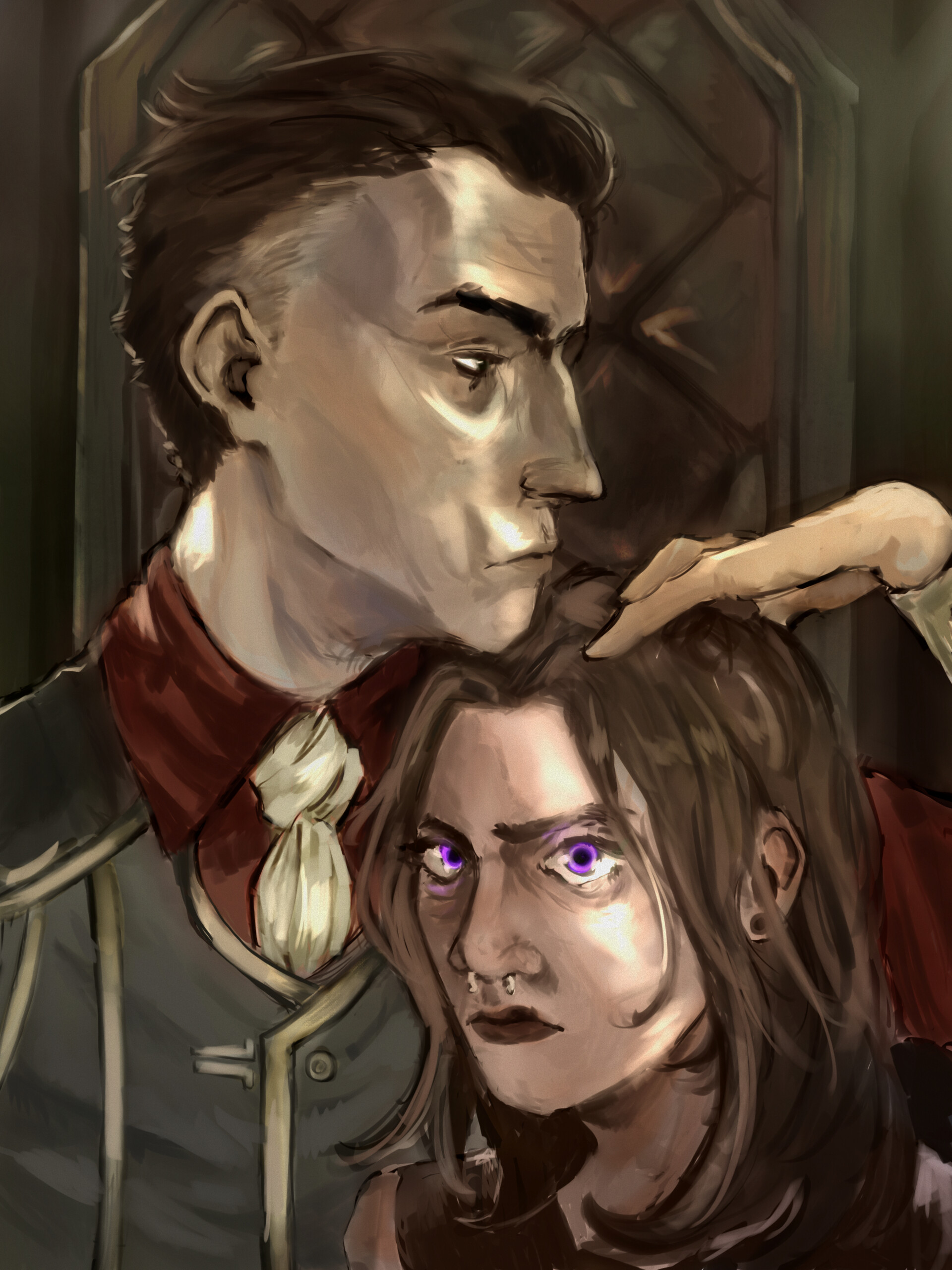 ArtStation - Arcane portrait for my friend!