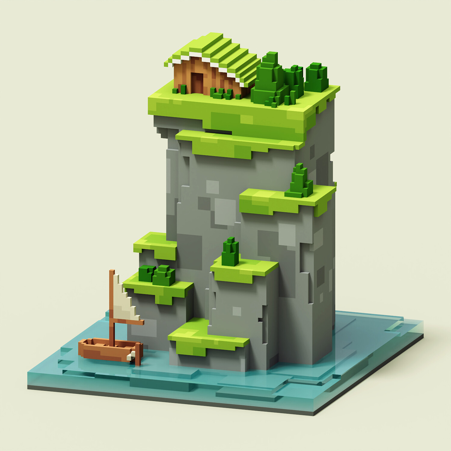 ArtStation - House on the cliff