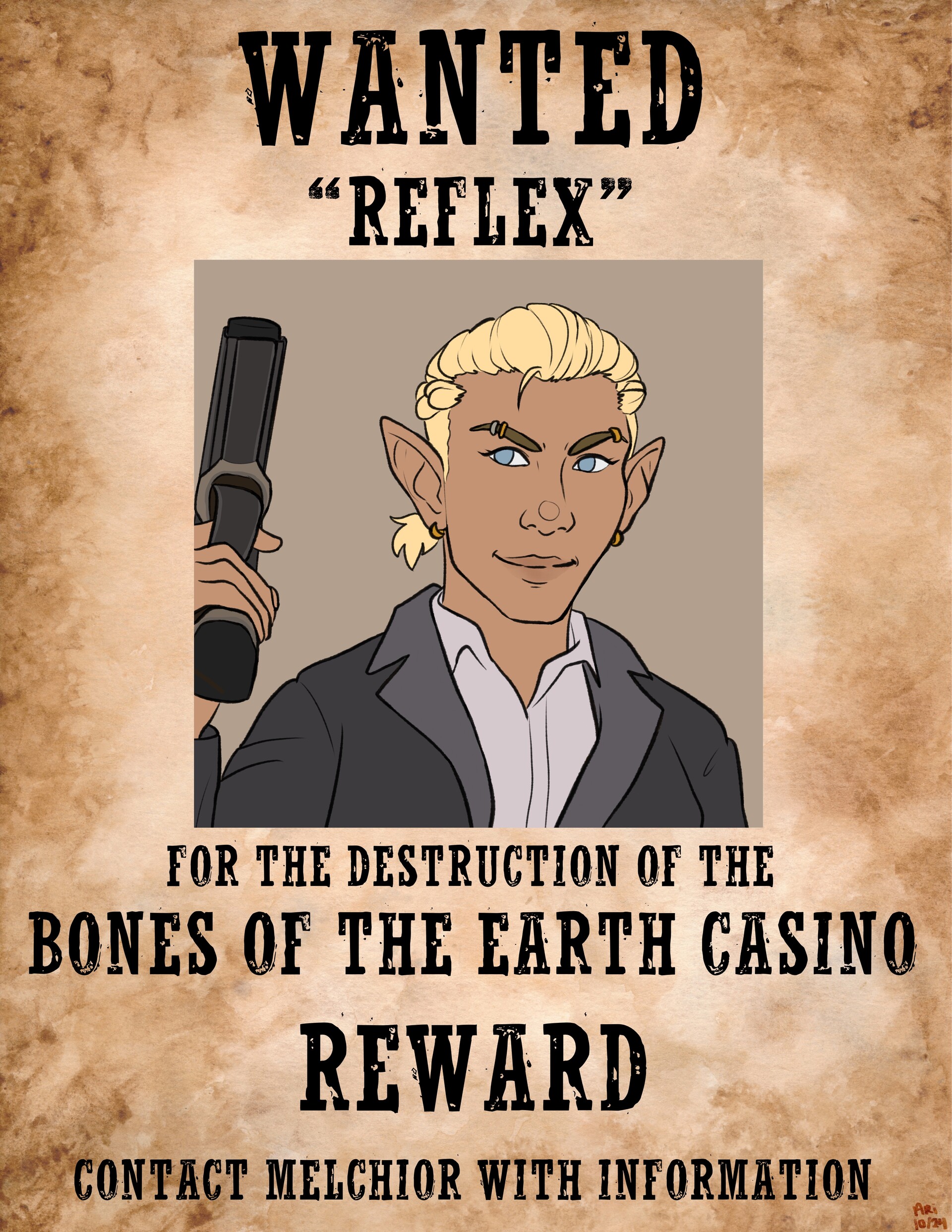ArtStation - Wanted: Reflex (D&D Campaign Art)