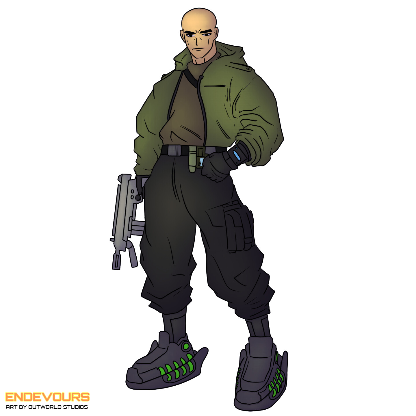 Outworld Studios - Endevours Merc Character Concept Art