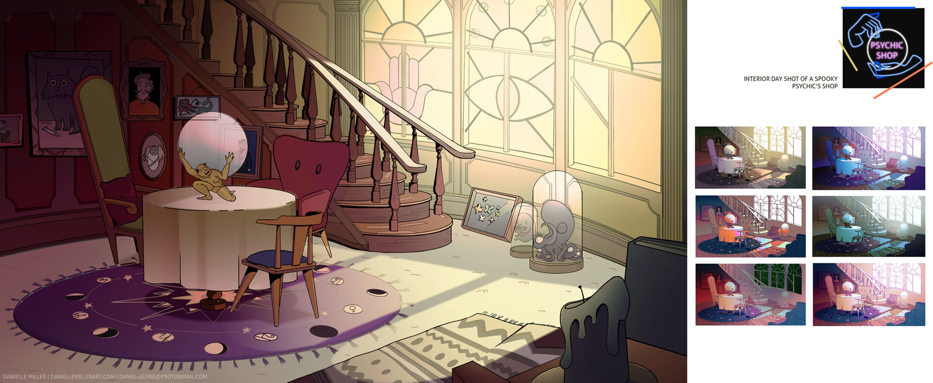 ArtStation - Psychic Shop - BG Design & Paint