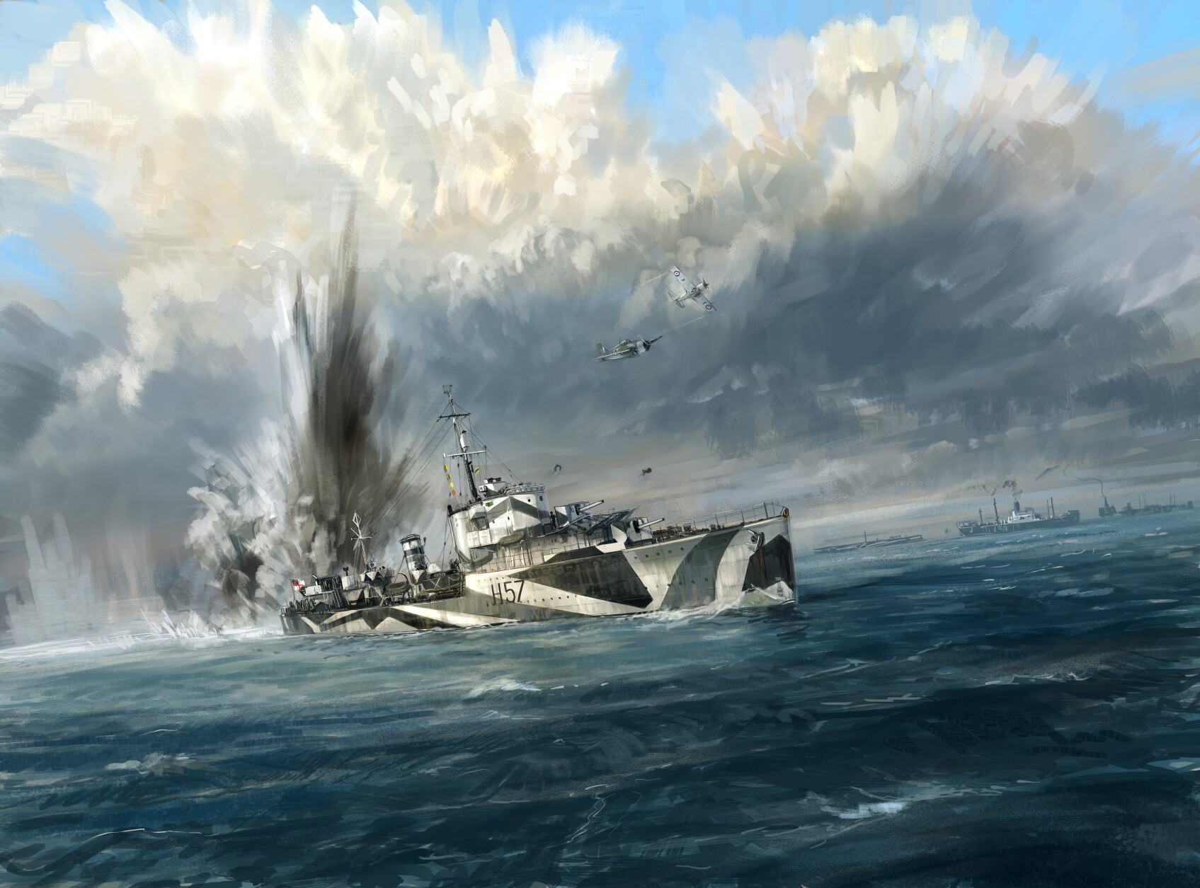 ArtStation - Class H Destroyer HG76 Convoy