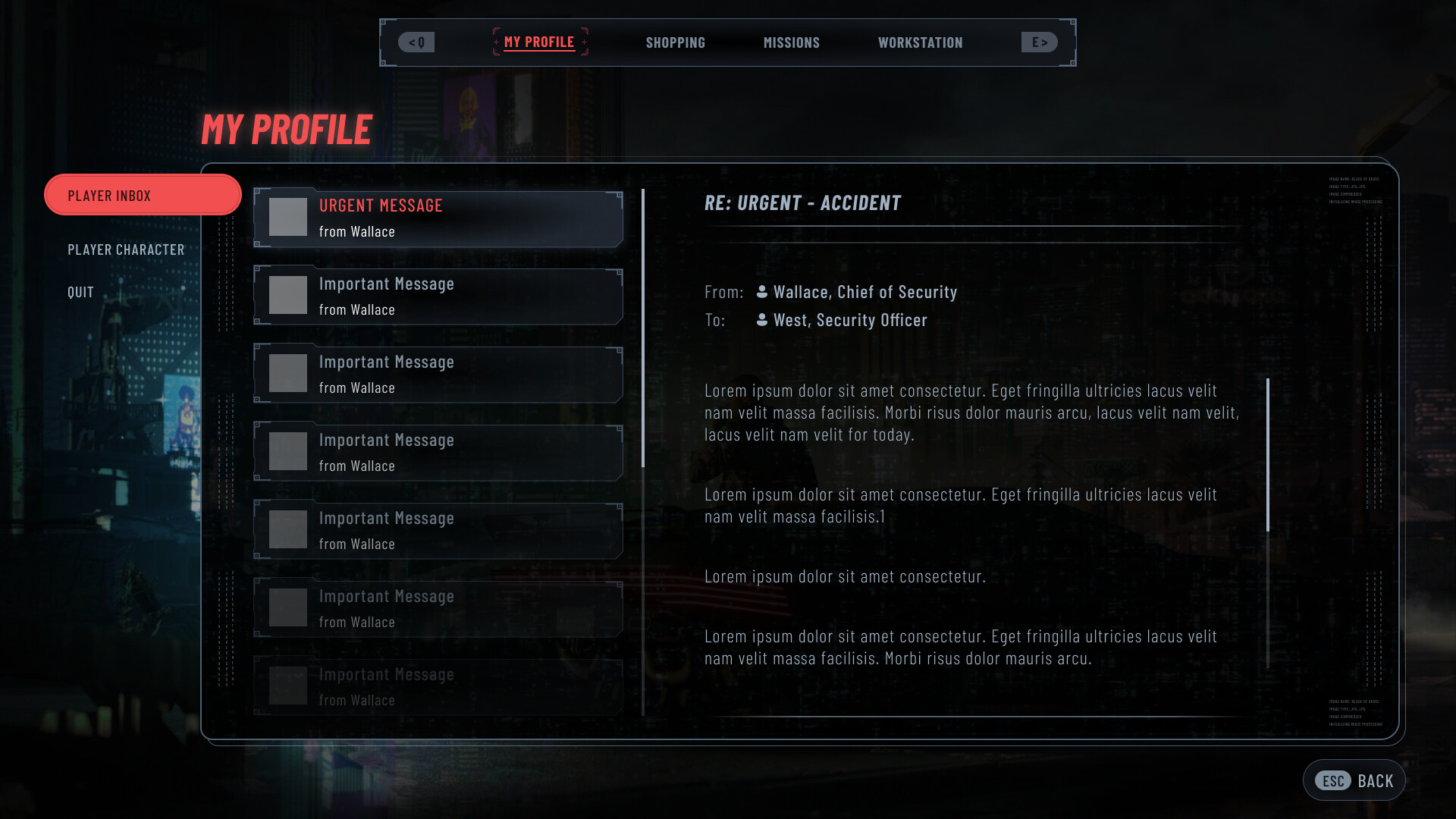 Solys Game User Interface Designer - Cyberpunk Inspired Manapunk Game UI UX Design
