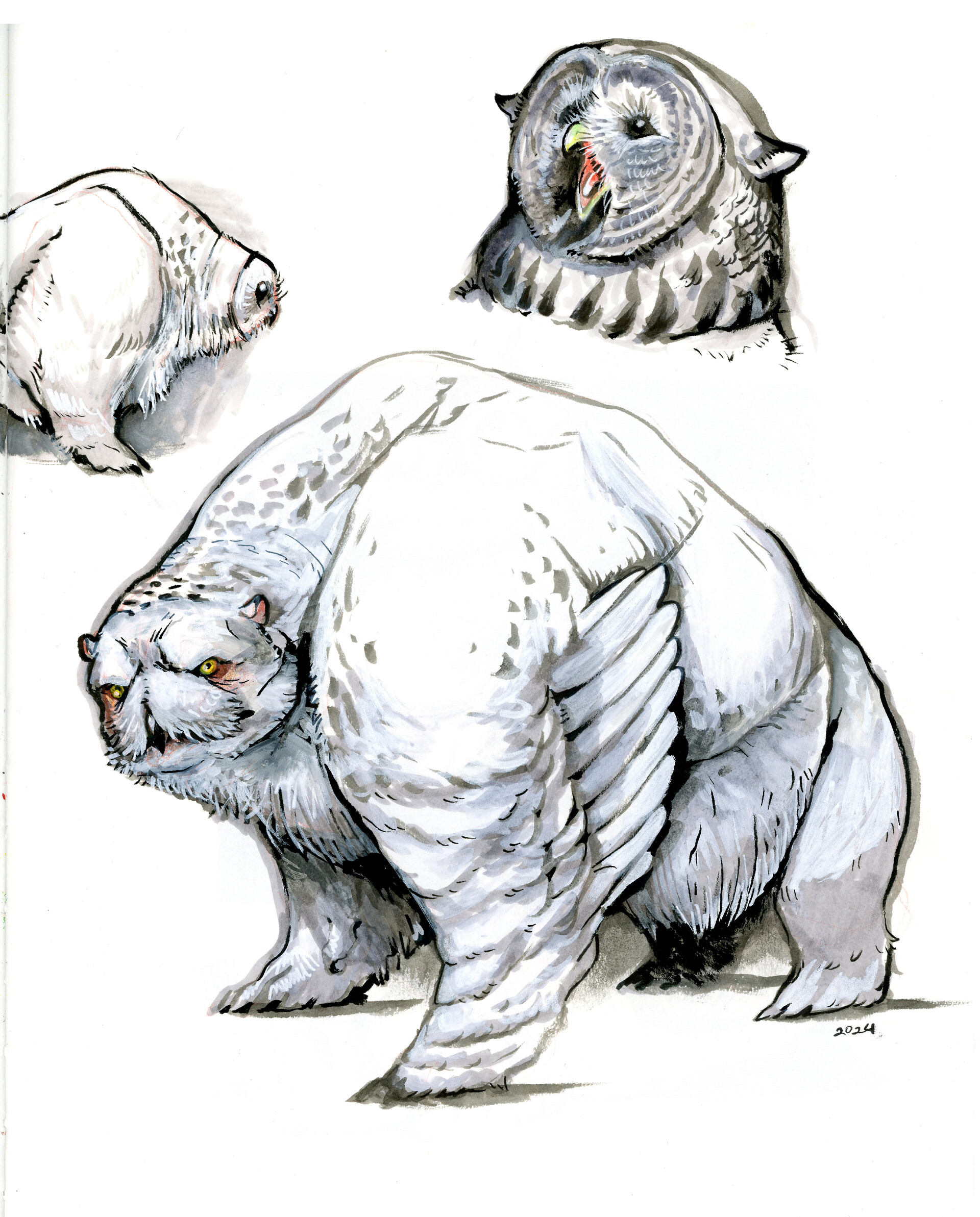 ArtStation - Owlbears and more fantasy sketches