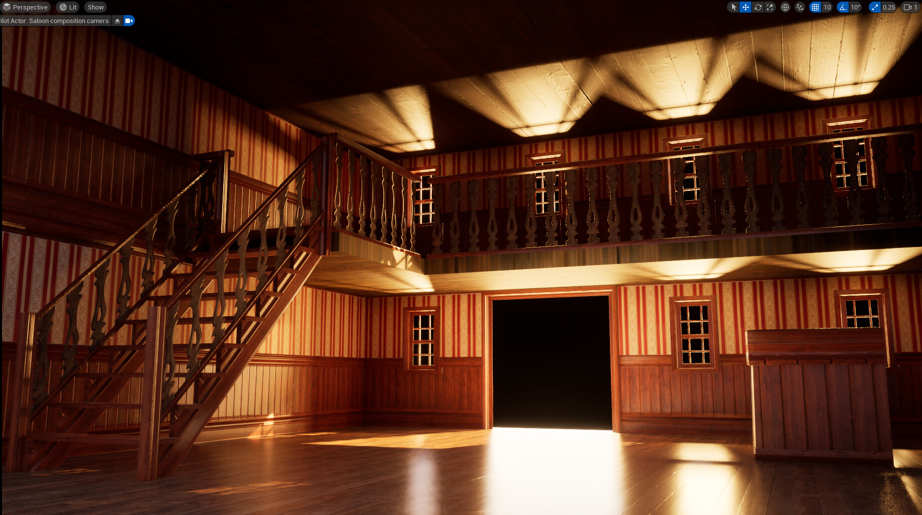 ArtStation - Saloon Sunset Simple