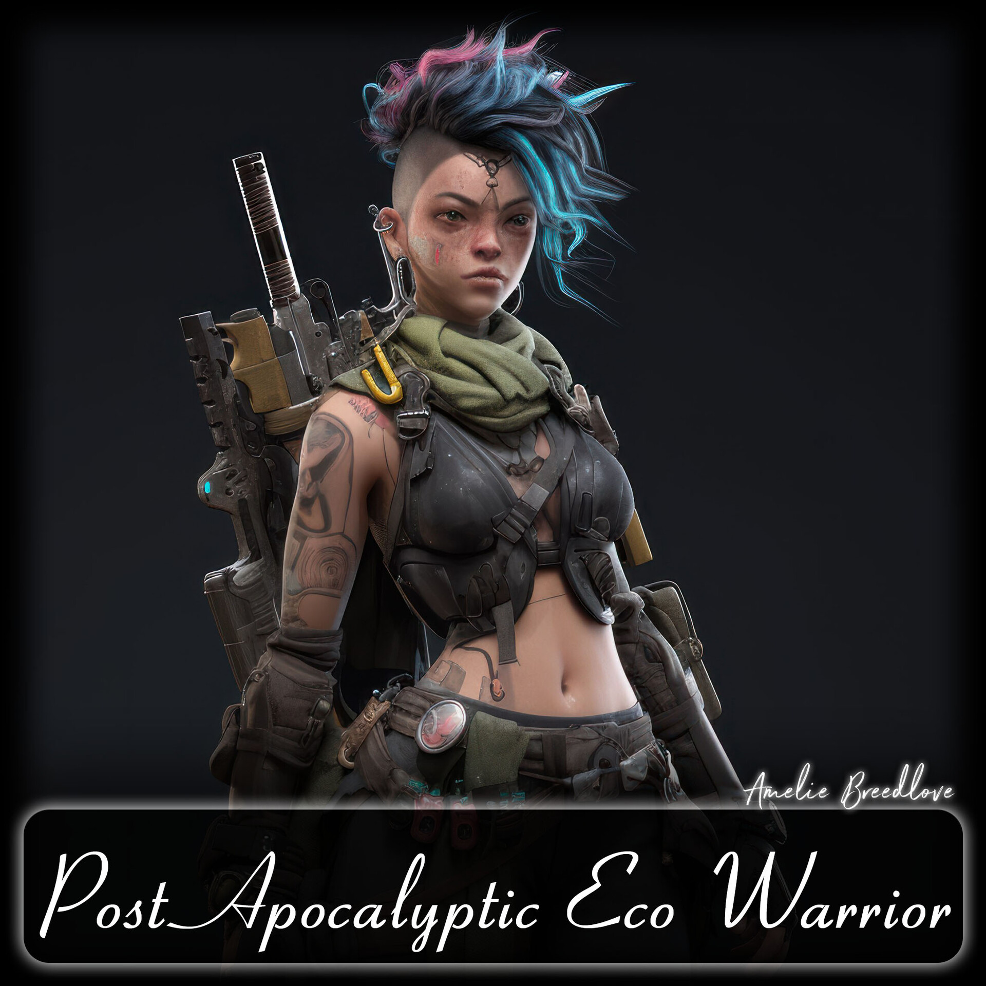ArtStation - 200 Post Apocalyptic Eco Warrior Reference Pack | 4K | v.20