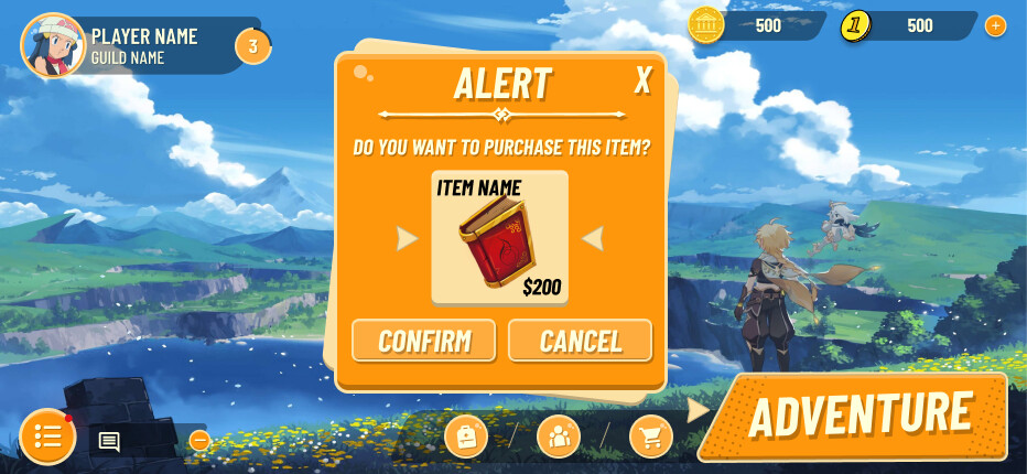 Solys Game User Interface Designer - Callisto Davemon Alpha Mobile Game UI UX Design