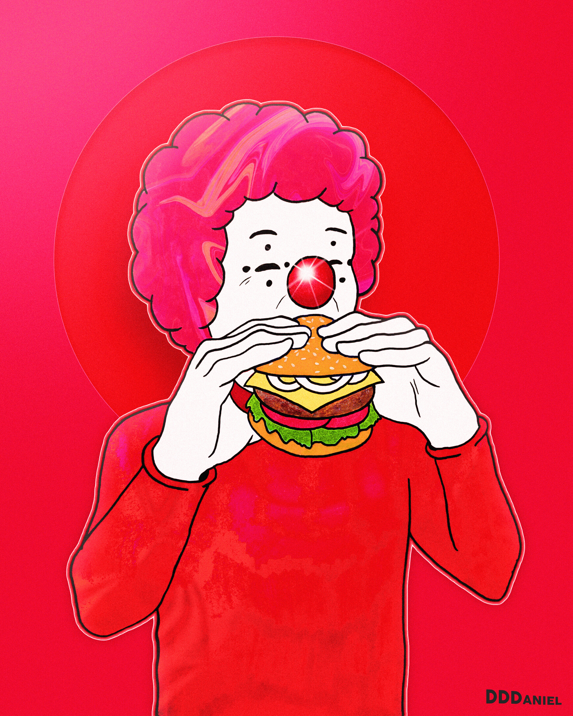 Daniel Daringer - Misc. Clown Illustrations