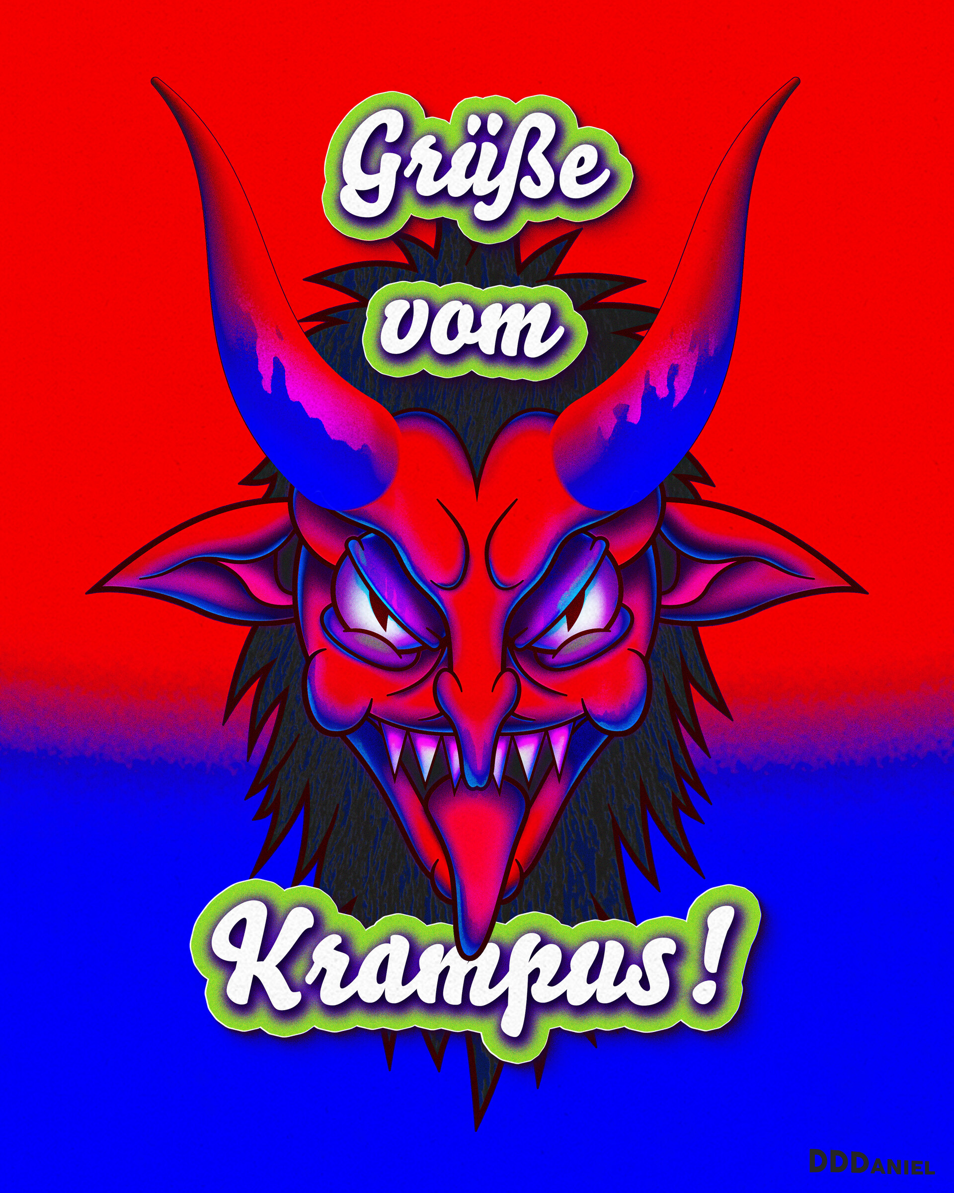 Daniel Daringer - Krampus Illustrations