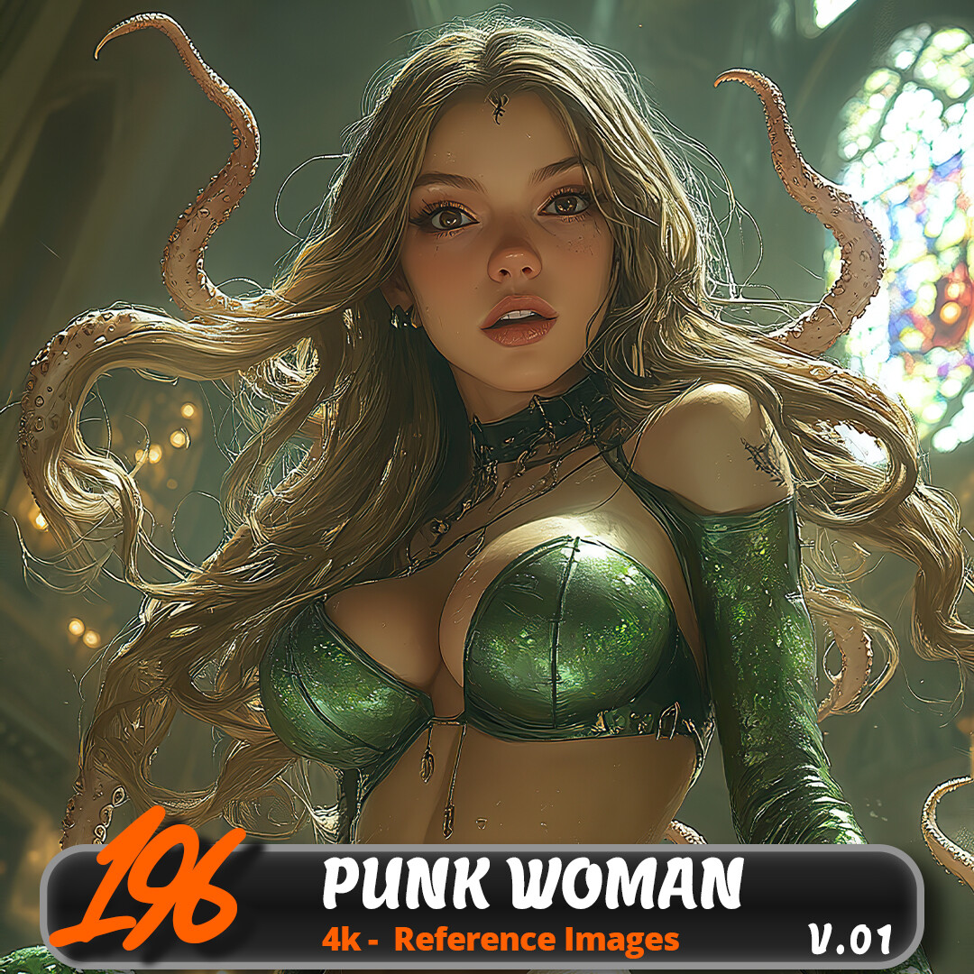 ArtStation - PUNK WOMAN VOL. 01/ 4K/ Reference Image