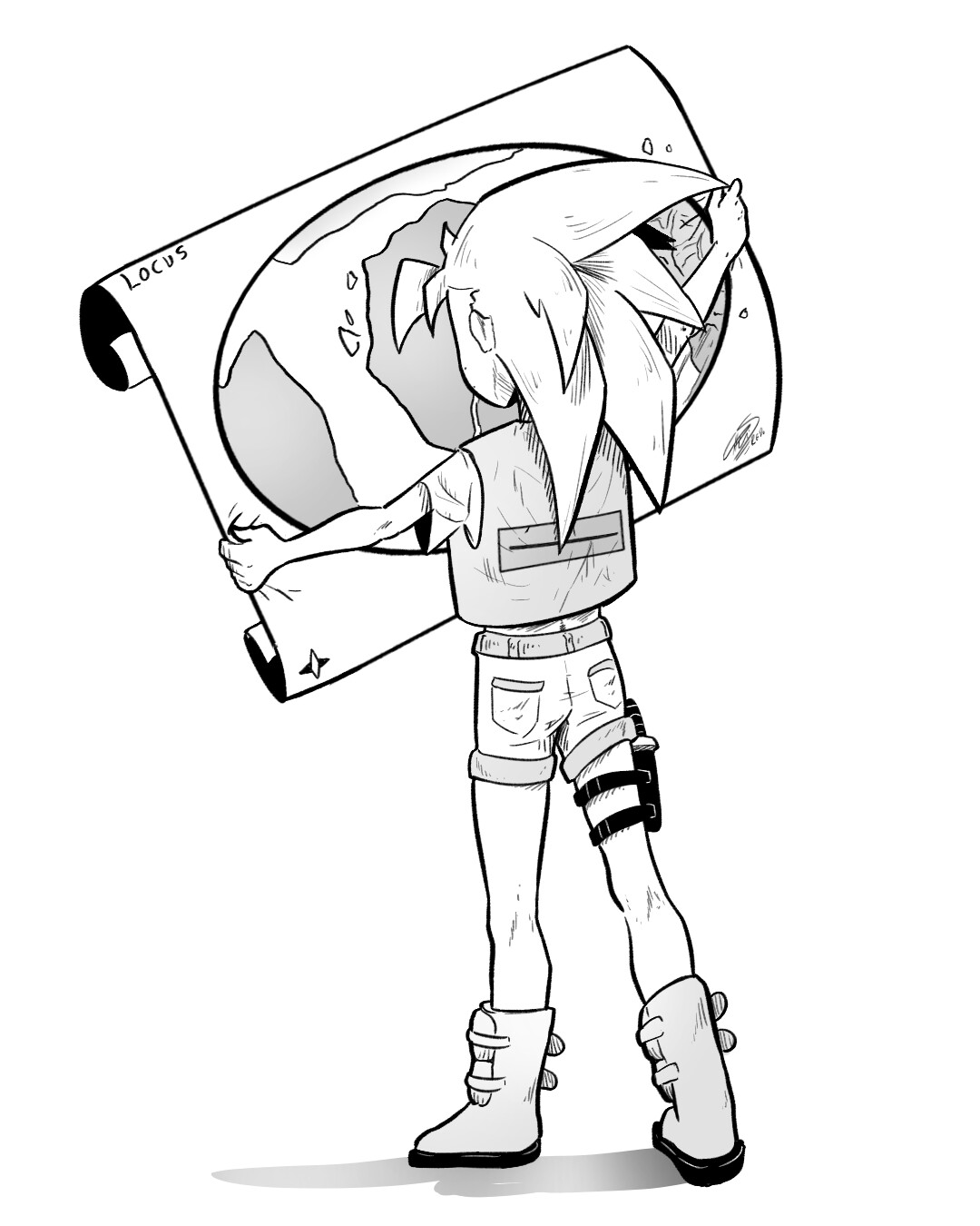 ArtStation - one of the arts from the inktober challenge 😋 +my oc