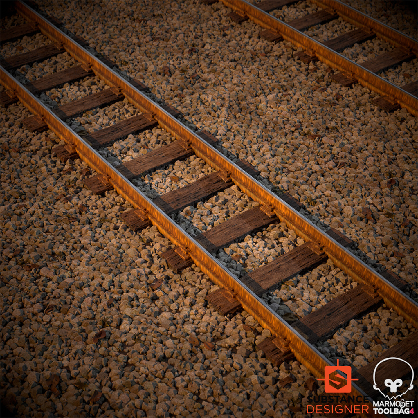 ArtStation - Western Train Track