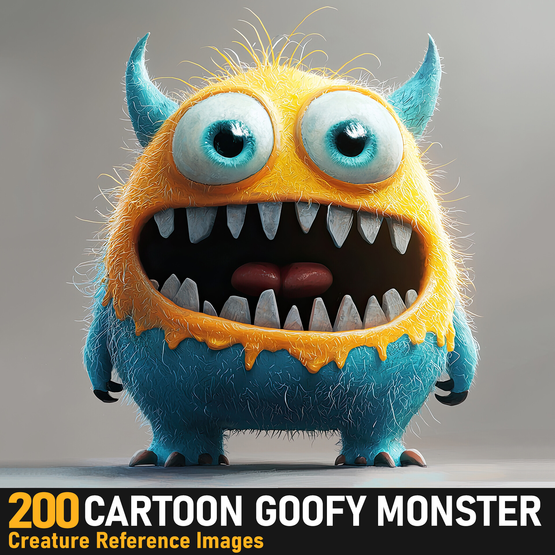 ArtStation - Cartoon Goofy Monster|4K Reference Images