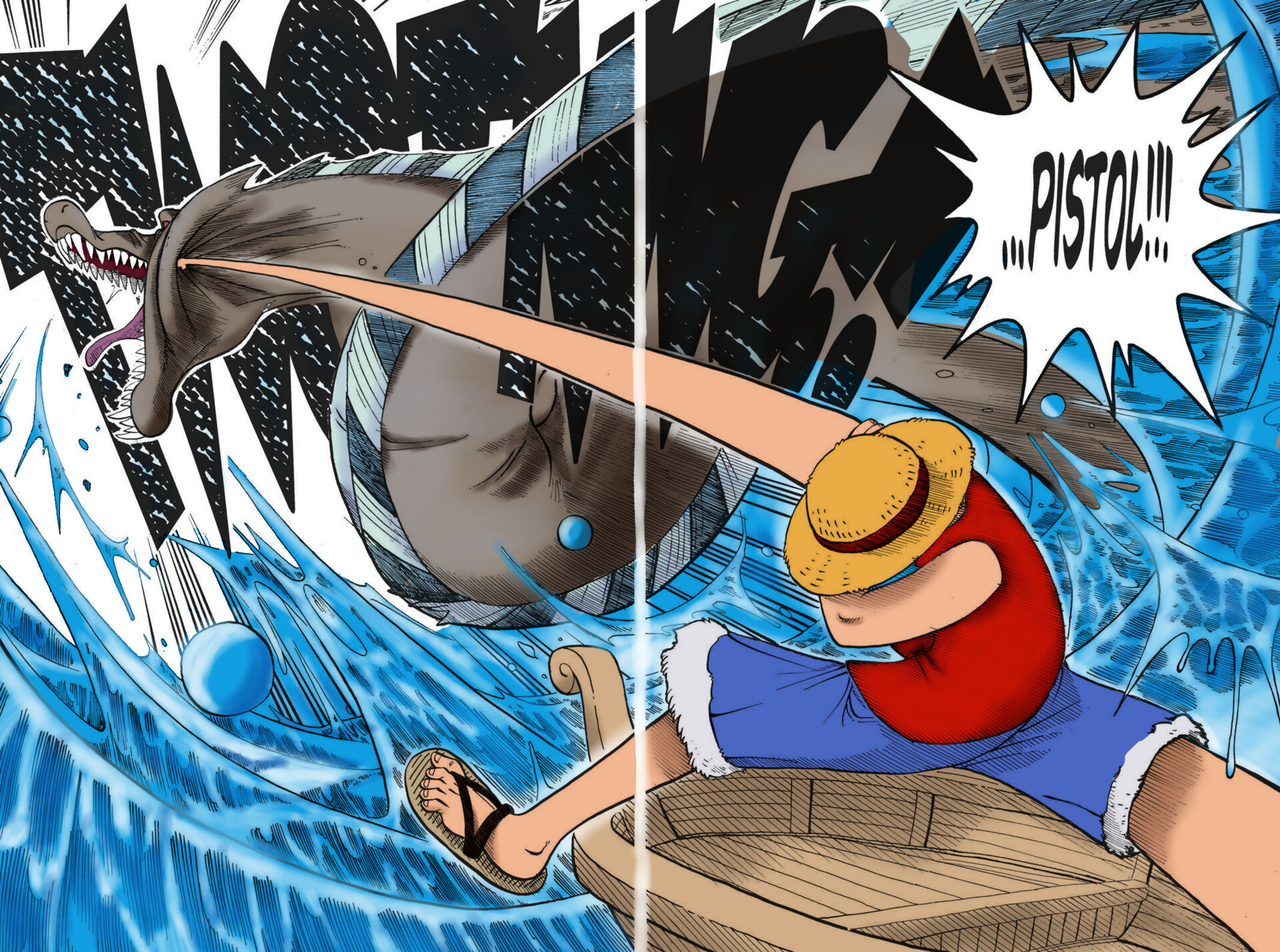 ArtStation - Gomu Gomu no Pistol- Manga Coloring