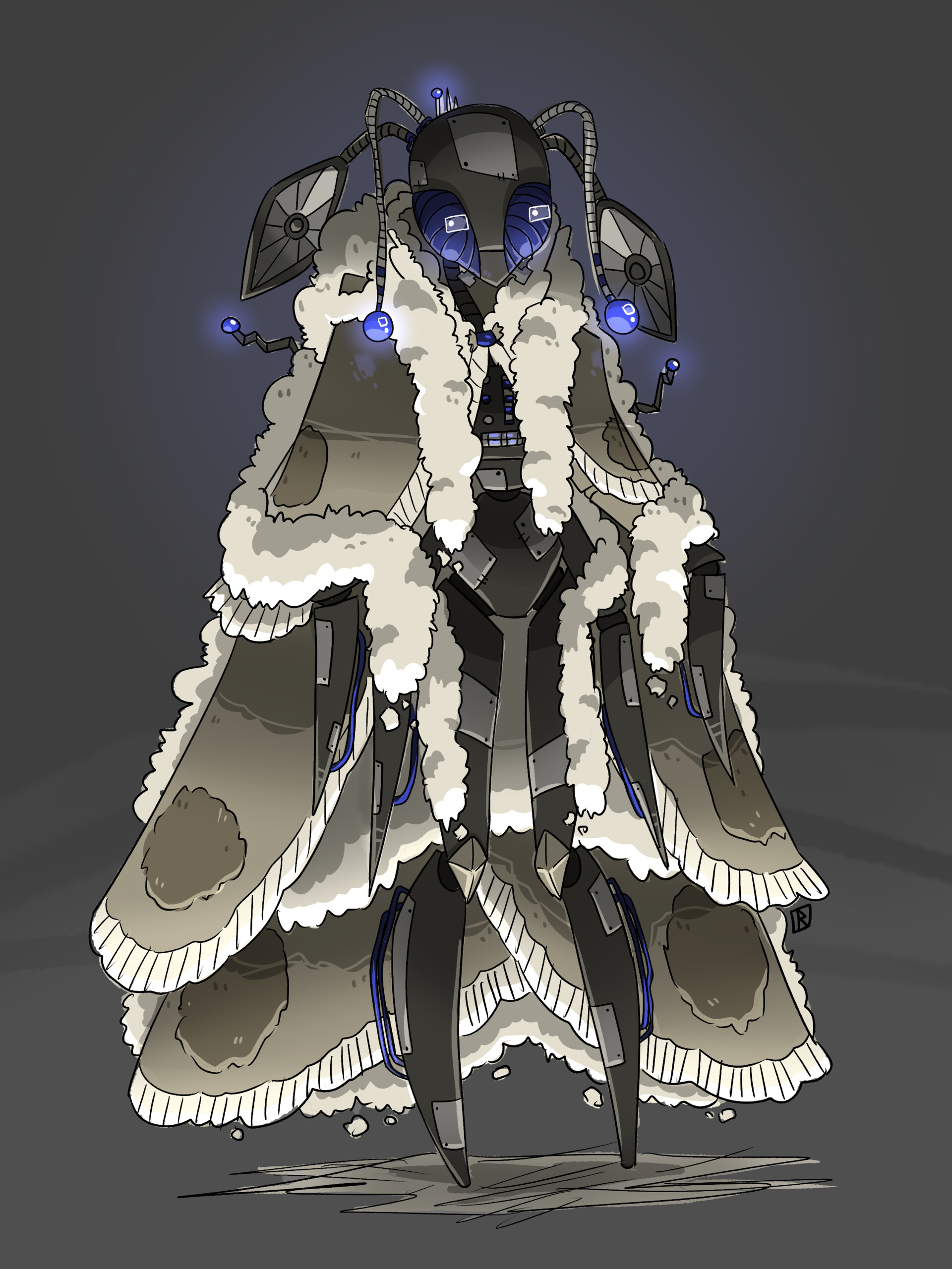 ArtStation - Robo-Moth Character Design