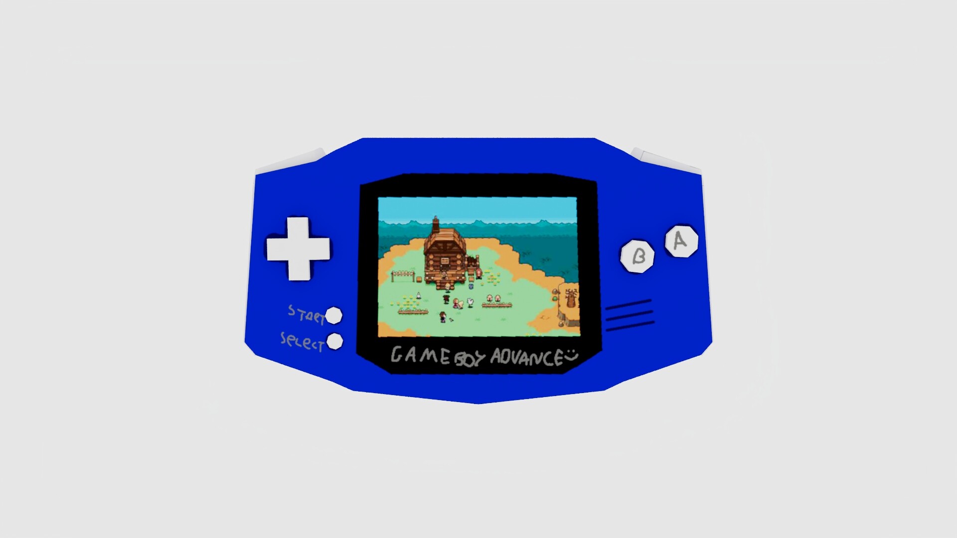 ArtStation - GameBoy Advance (LowPoly/PixelArt)
