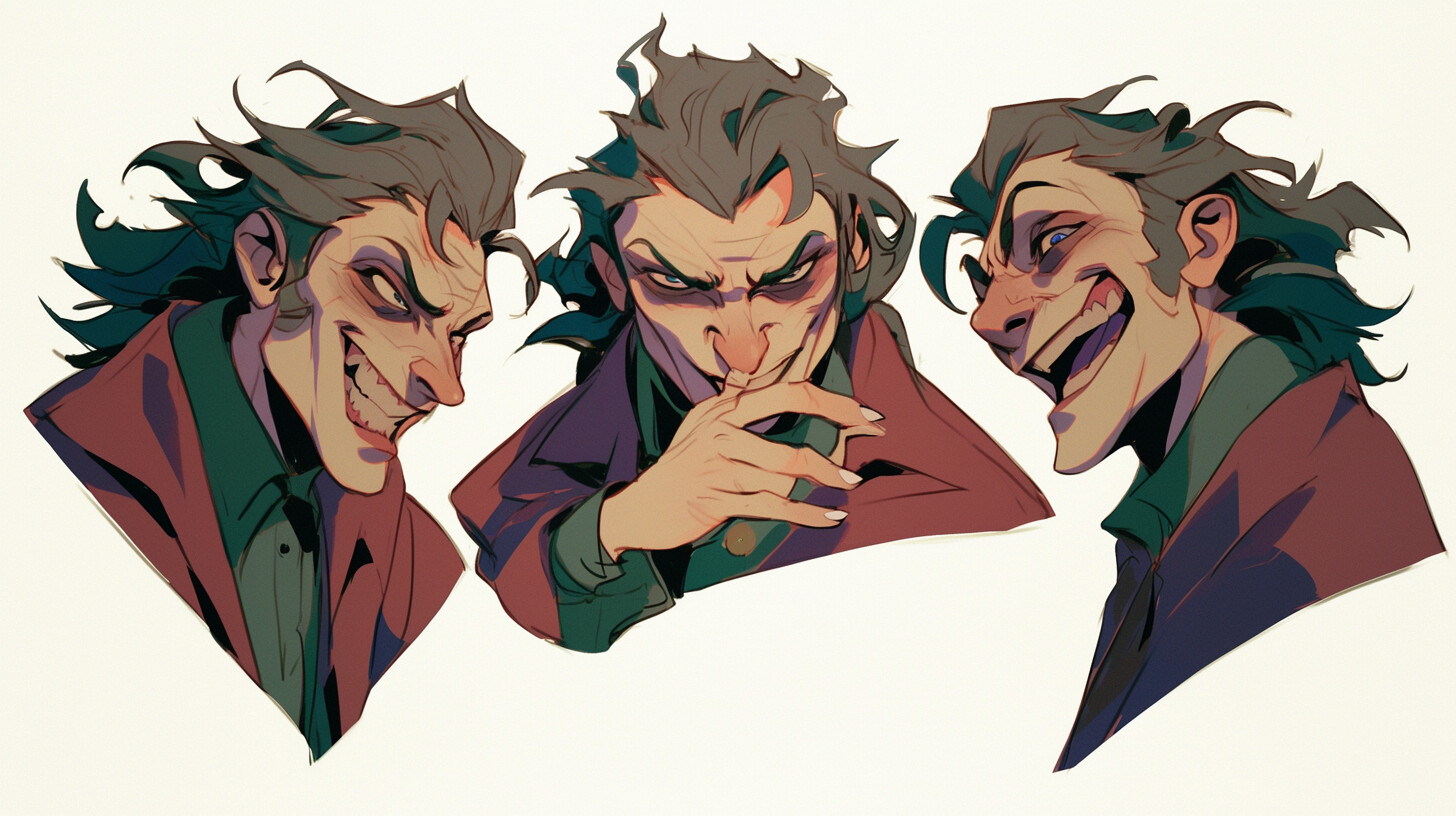 Concept Art - +300 Villain Male Sketch Reference(4k)