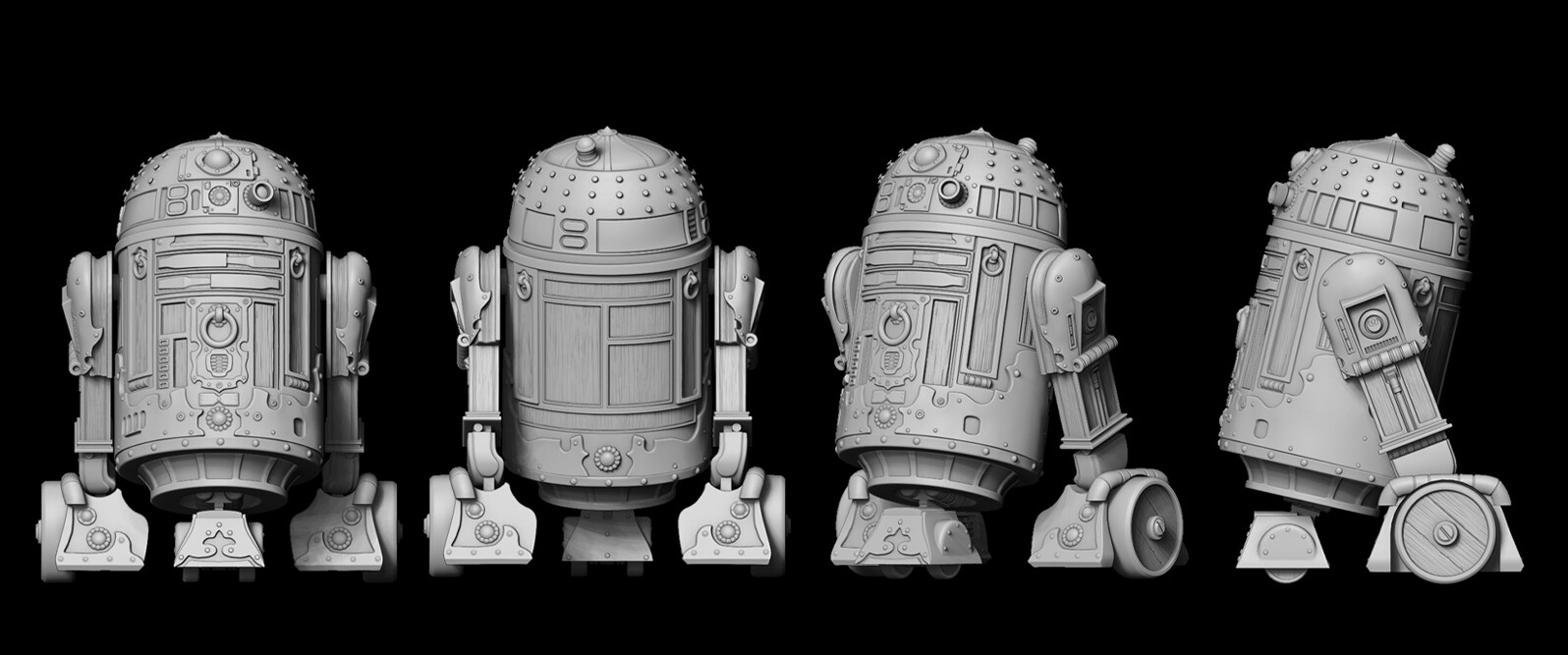 ArtStation - R2D2 Edo Concept Sculpt