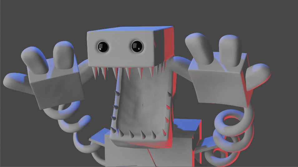 3D Univers - boxy boo from: (Poppy playtime)