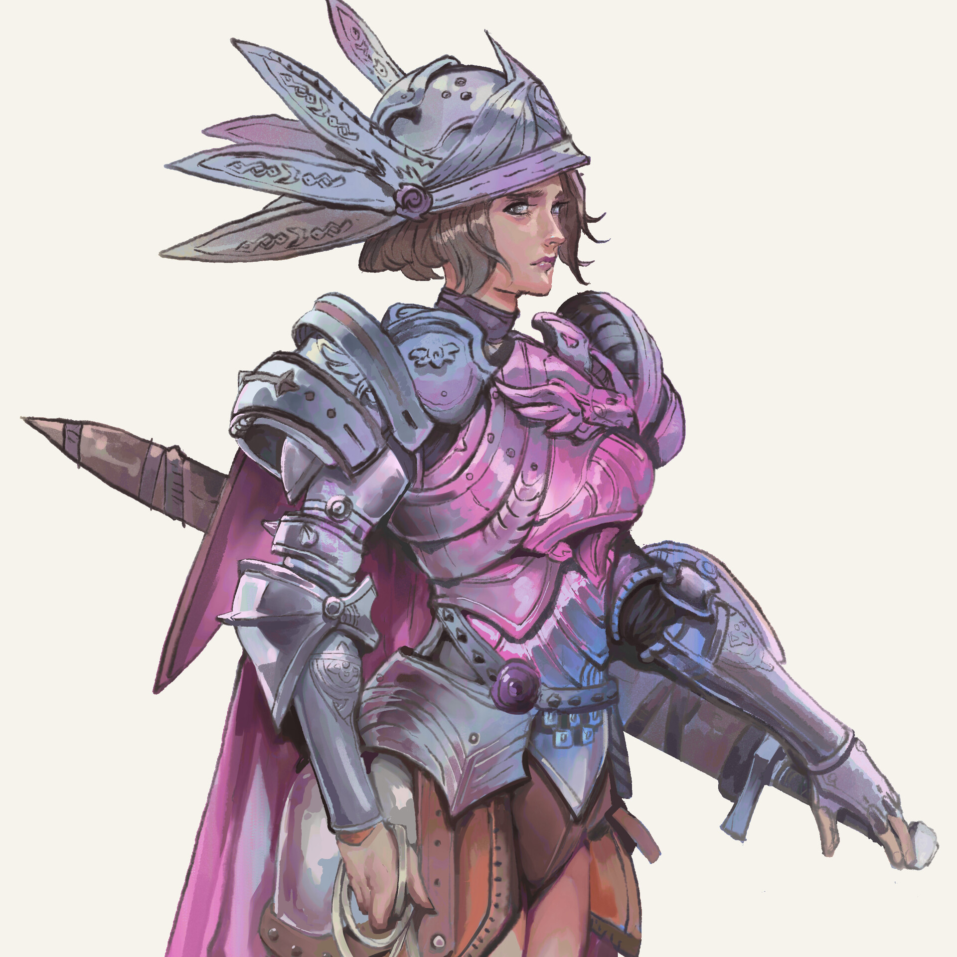 ArtStation - The Lord Master and His Knight Servant