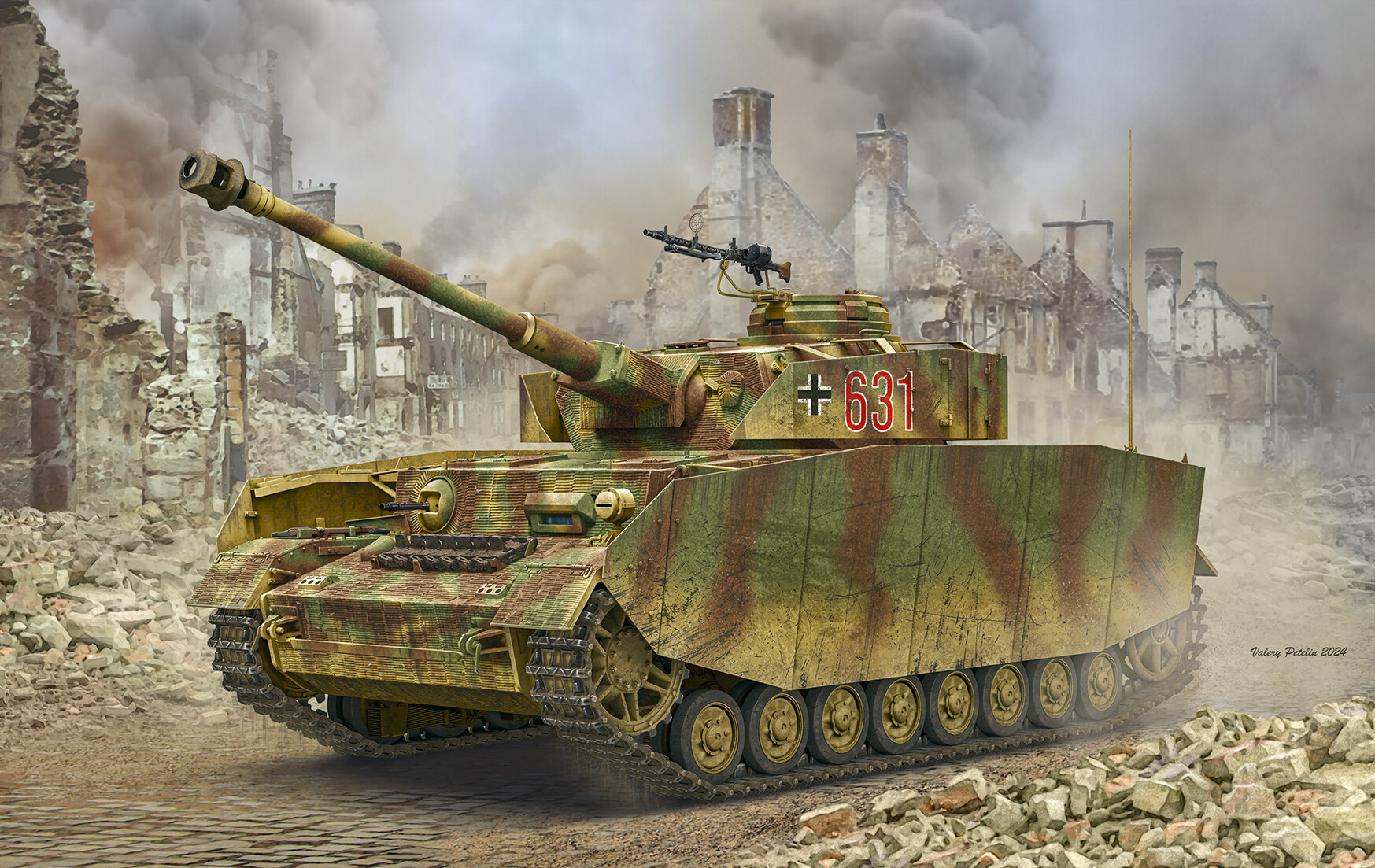 ArtStation - Pz.Kpfw. IV Ausf H ( box art for RFM )