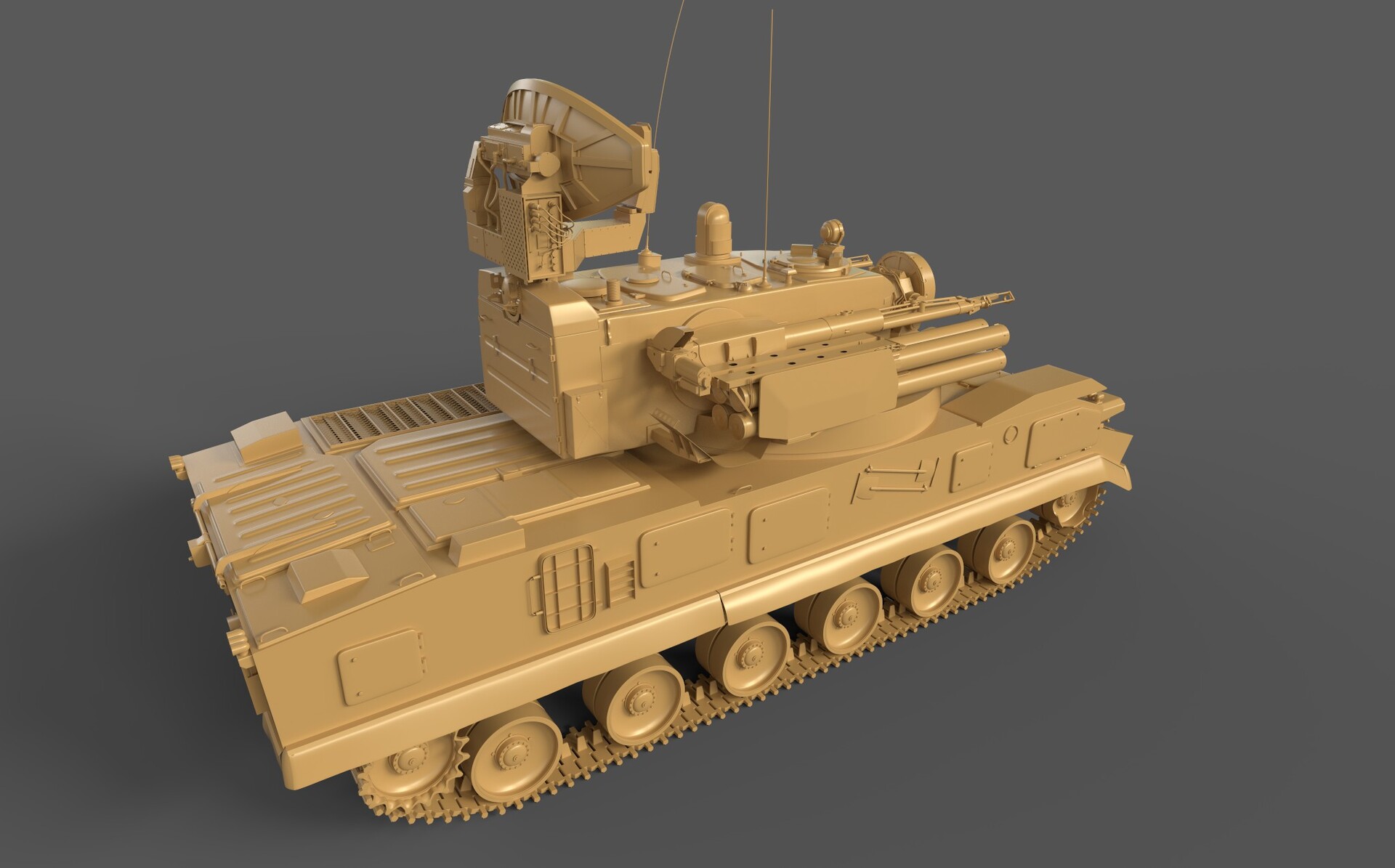 David Stewart - WIP SA-19 (2S6 / 2K22) Tunguska