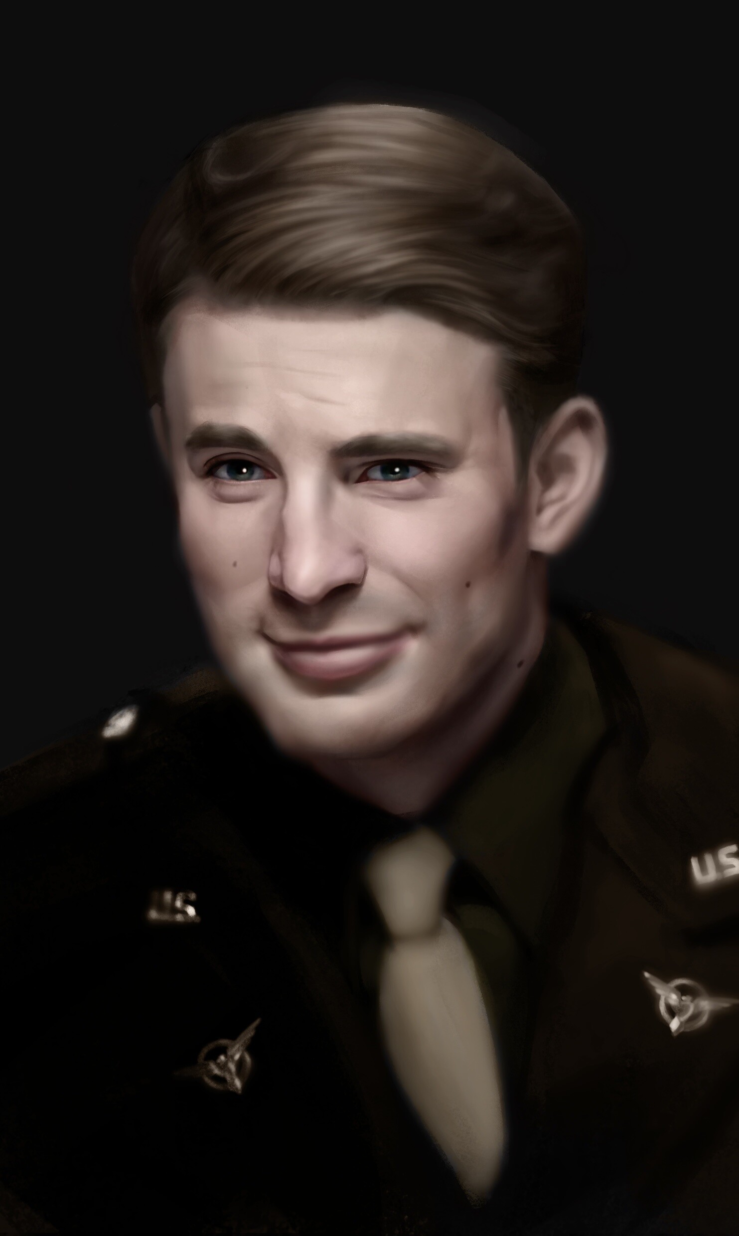 ArtStation - Steve Rogers Portrait