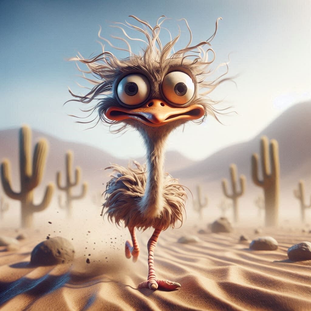 ArtStation - Crazy ostrich