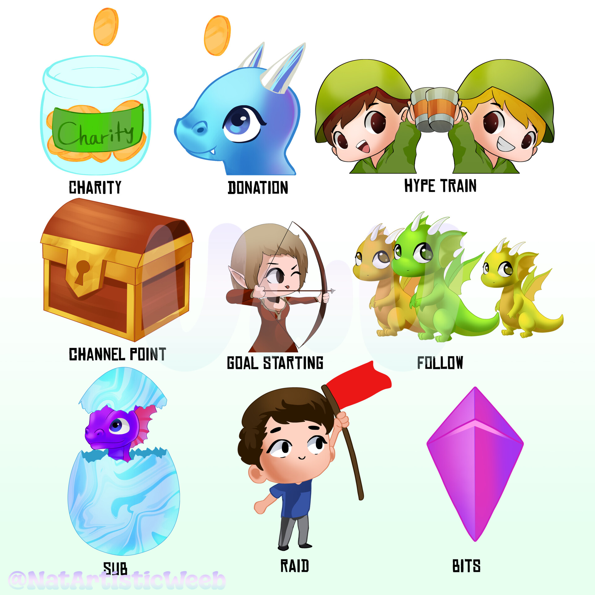 ArtStation - Animated Alerts for Wericorn