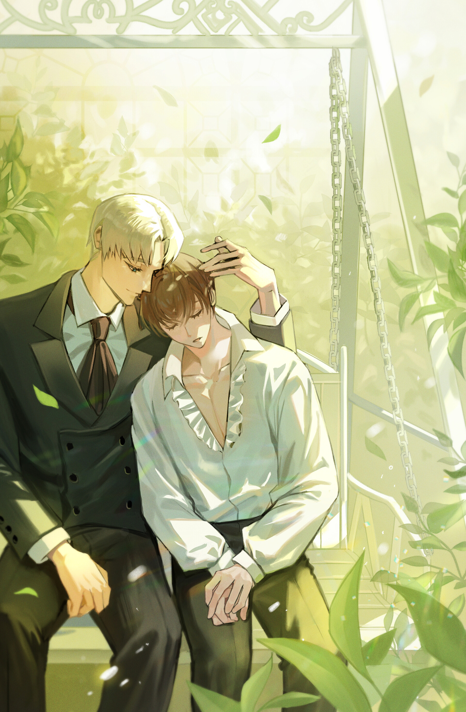 ArtStation - BL web novel cover Original illustration