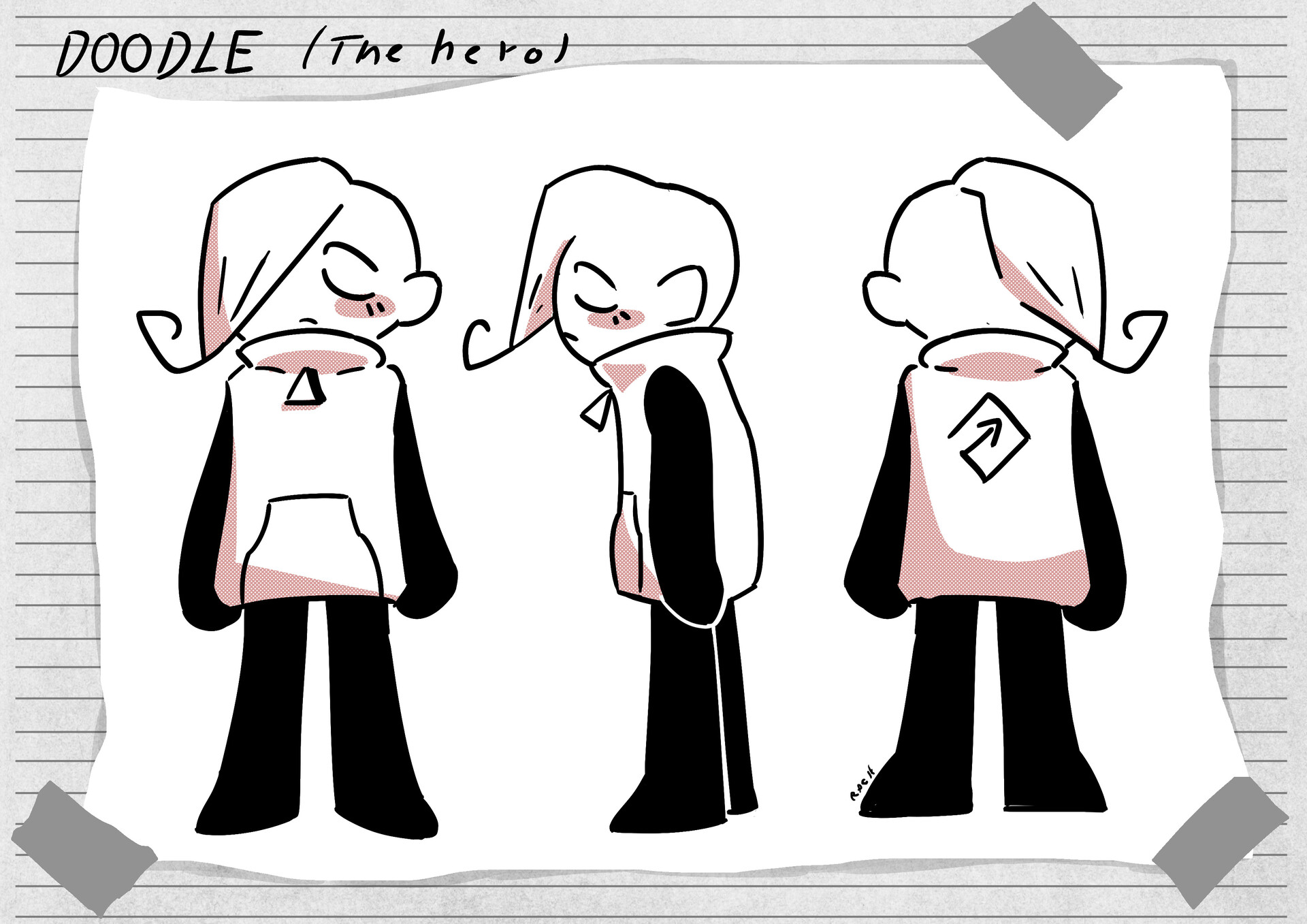 ArtStation - Doodle's Escape - Doodle and Mr. Chronos turnarounds