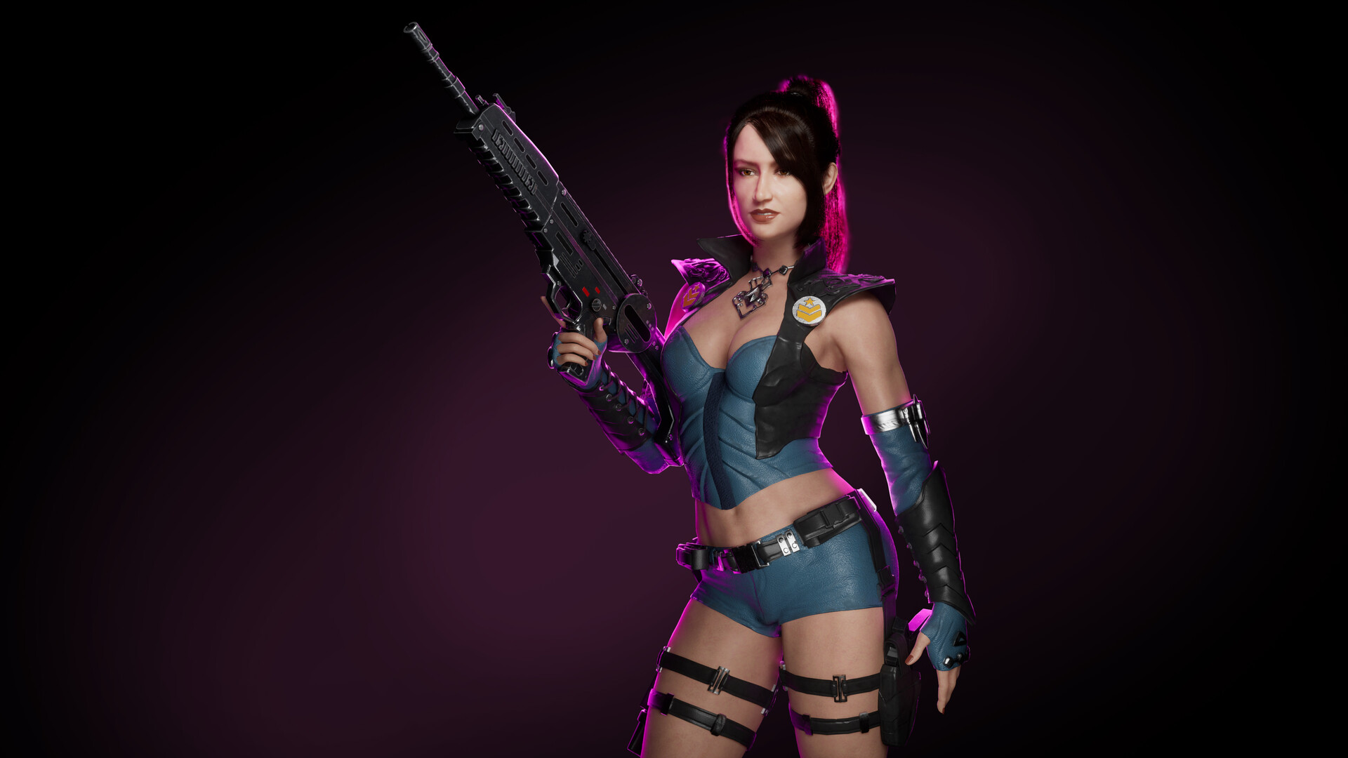 Victory 3D - Female Assassin in Blender