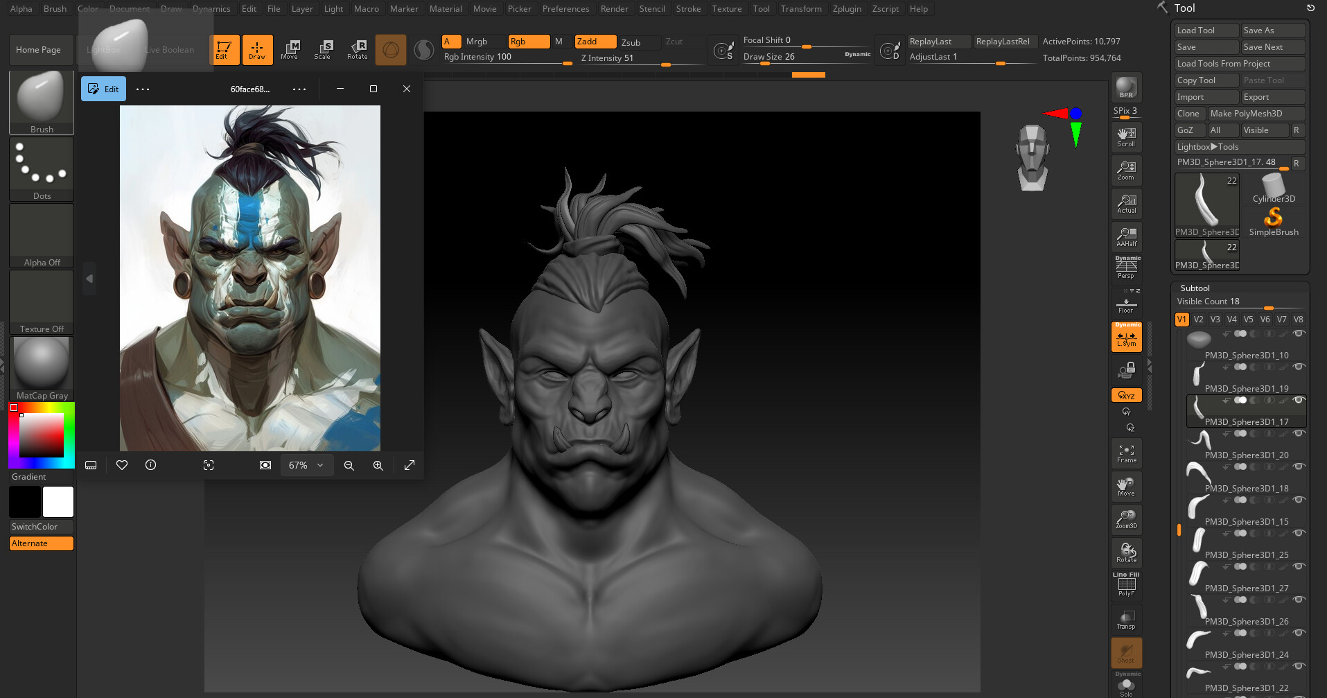 ArtStation - Zbrush sculpting