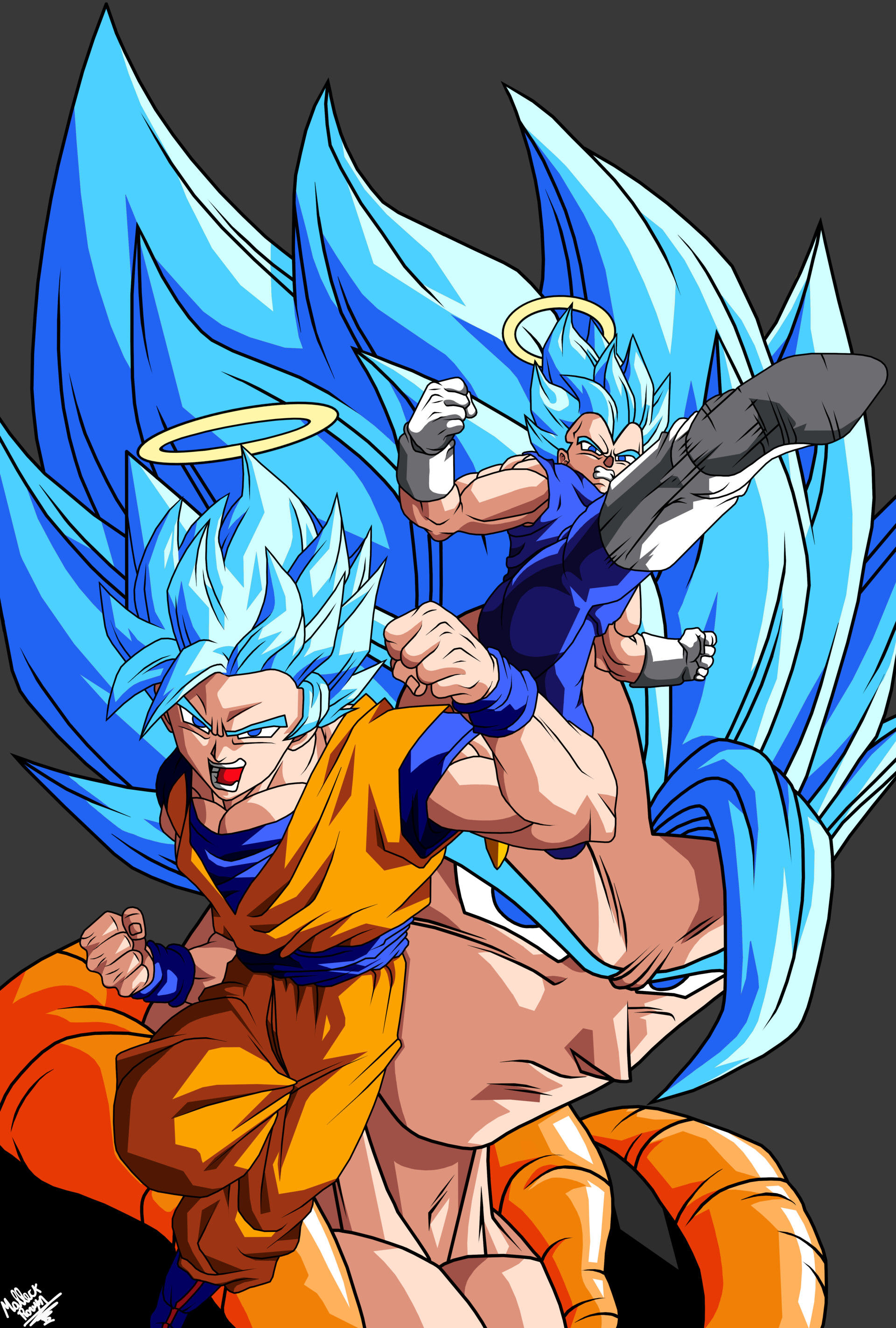 ArtStation - Versão Blue Wallpaper Dragon Ball Z: Uma Nova Fusão