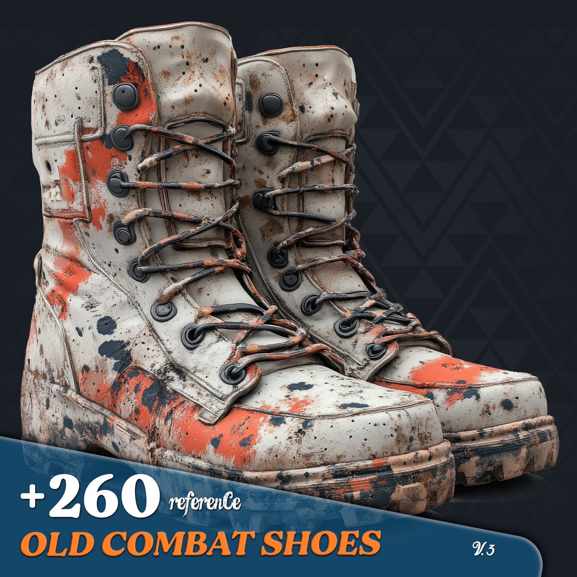 ArtStation - Old Combat Shoes / Vol.3 / 4K