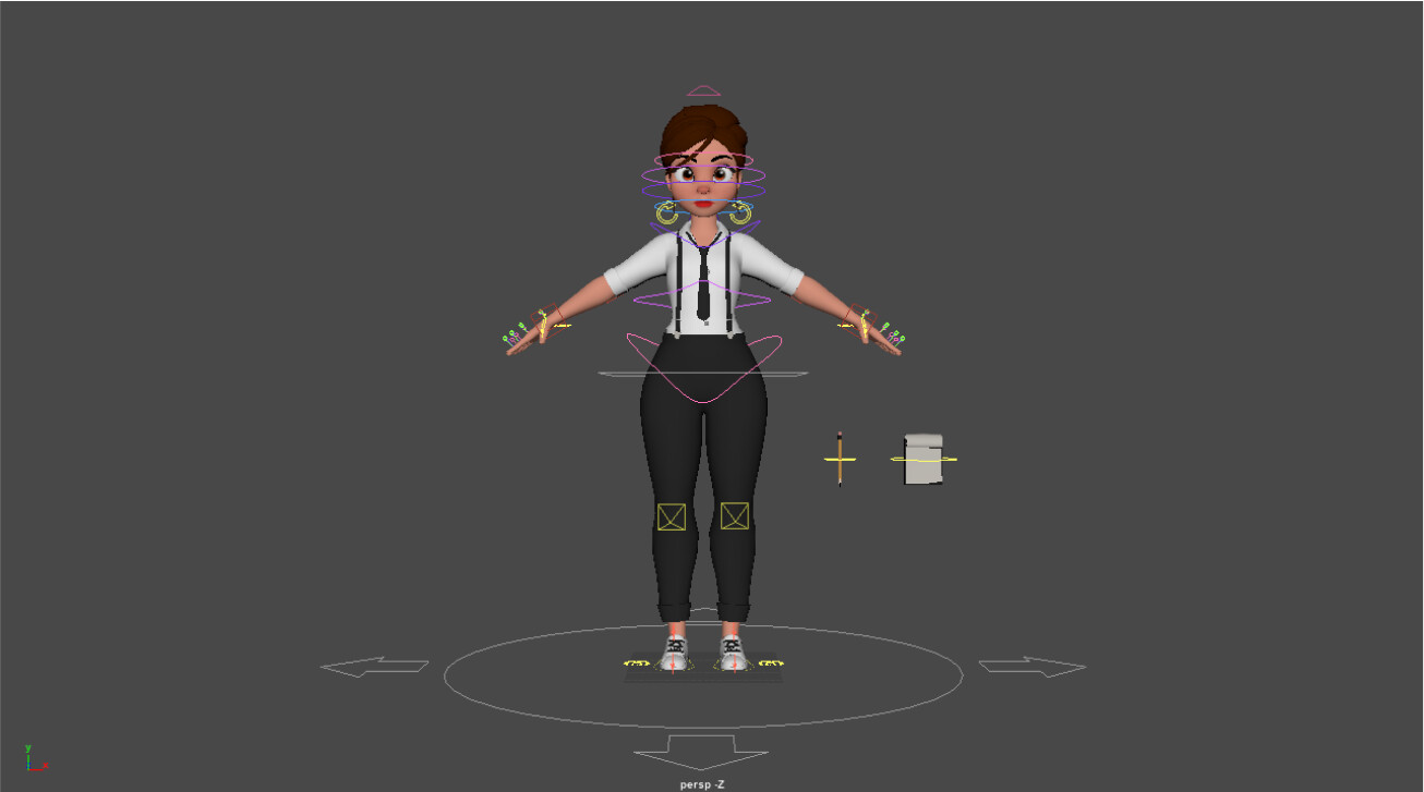 ArtStation - Waitress Rig
