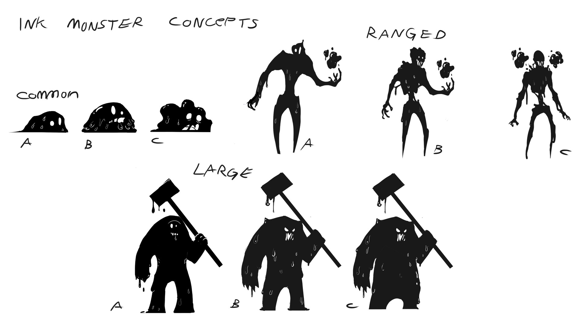 ArtStation - Fixture-Esque enemy creature concepts