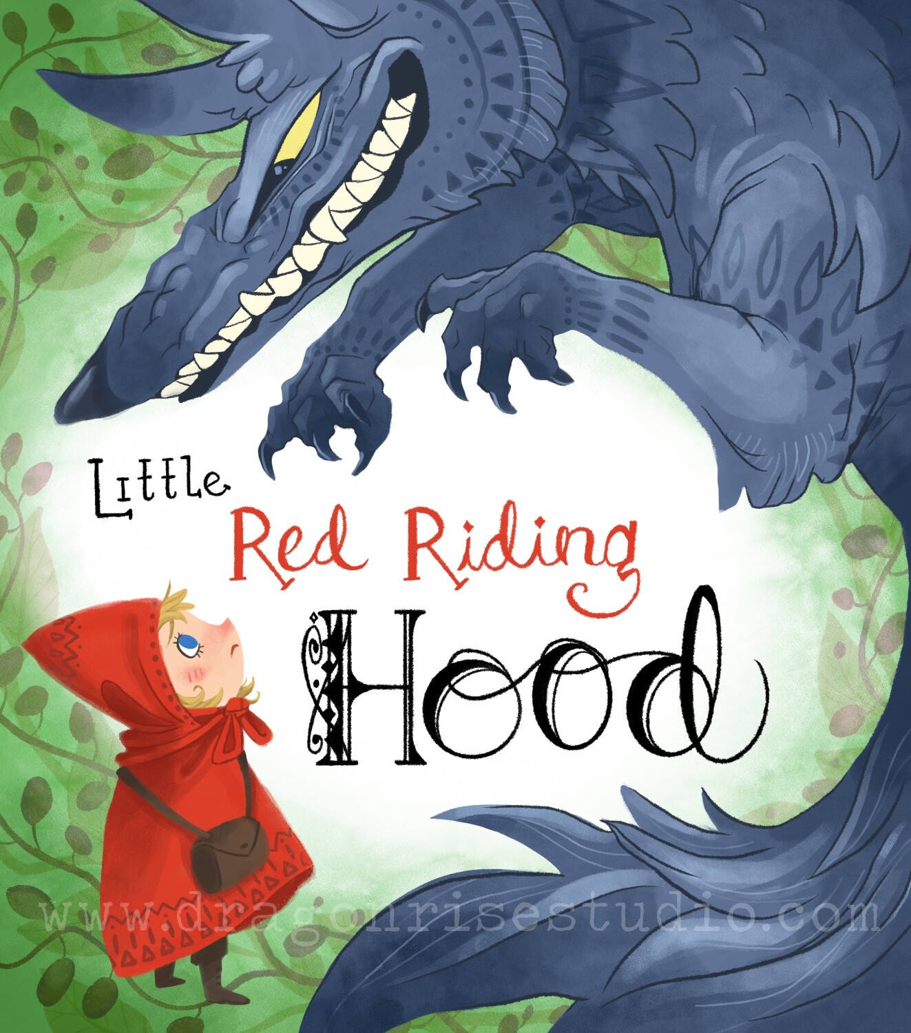 ArtStation - Little Red Riding Hood Mock Cover Art