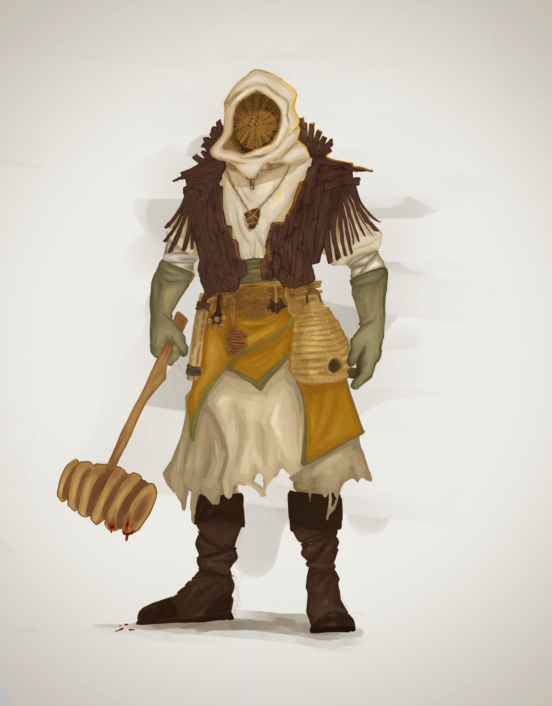 ArtStation - Medieval Beekeeper Paladin - Character Design