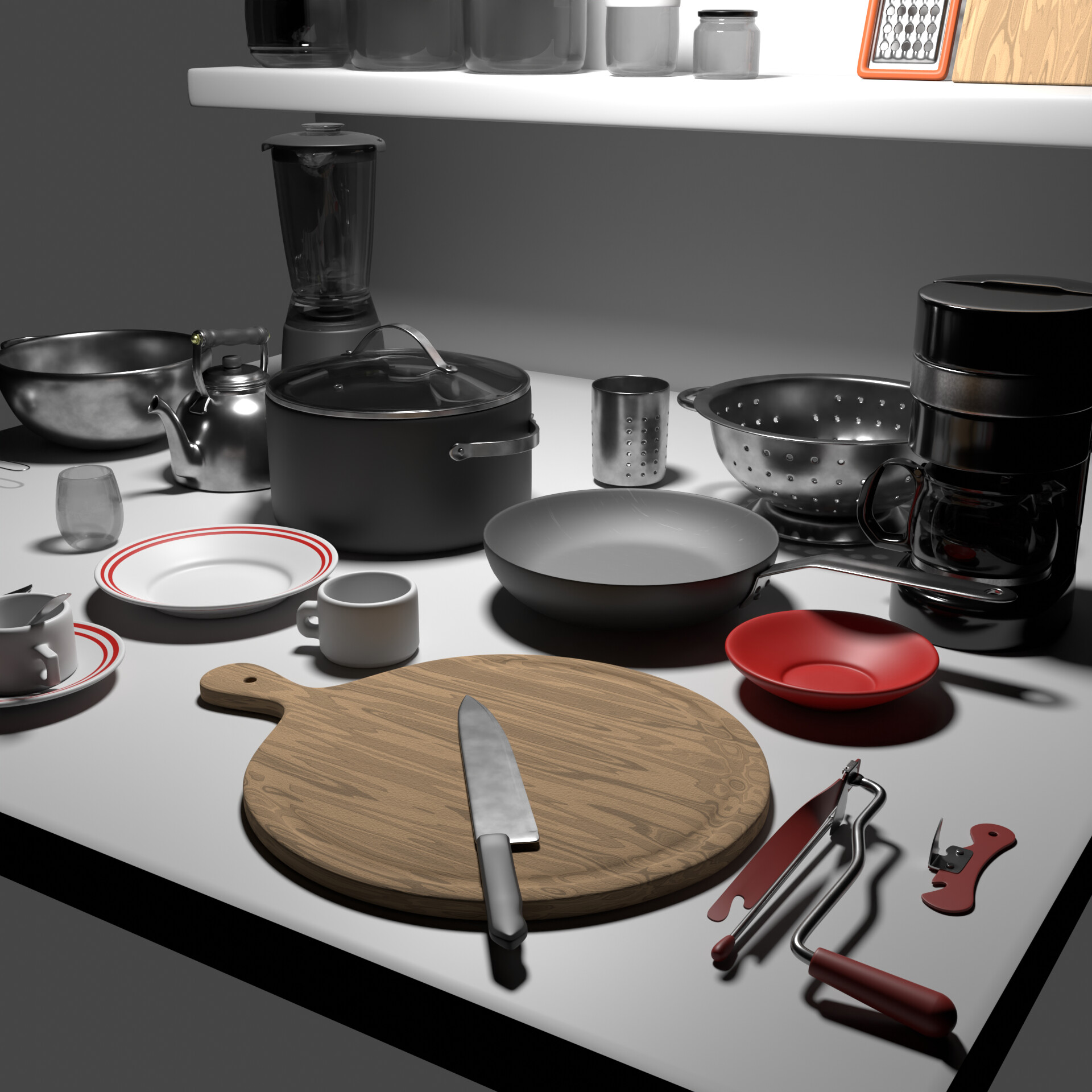 ArtStation - Kitchen collection props