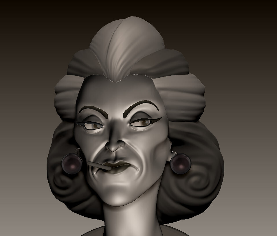 ArtStation - Practice Sculpt - The Administrator (TF2)