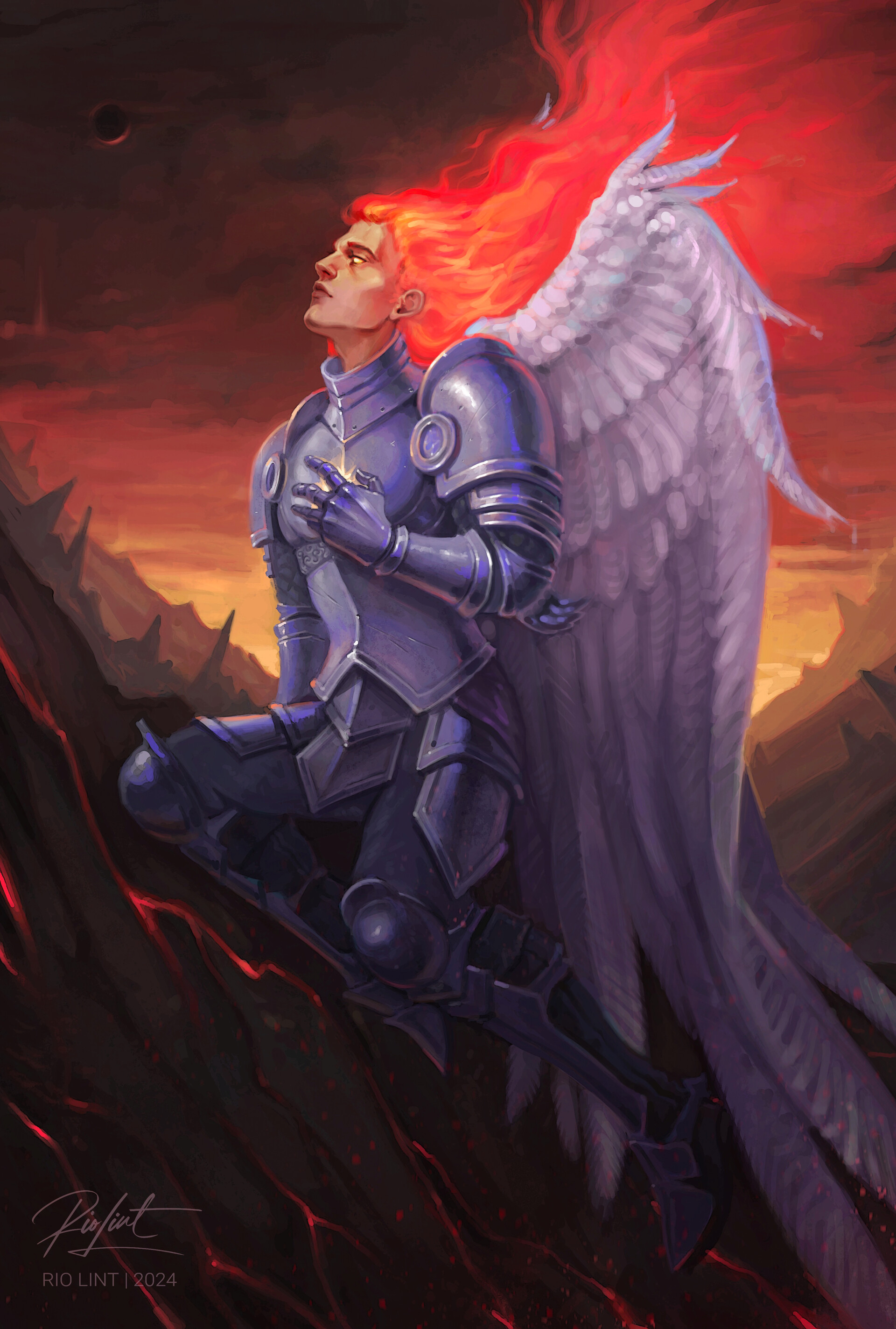ArtStation - Firemane Angel