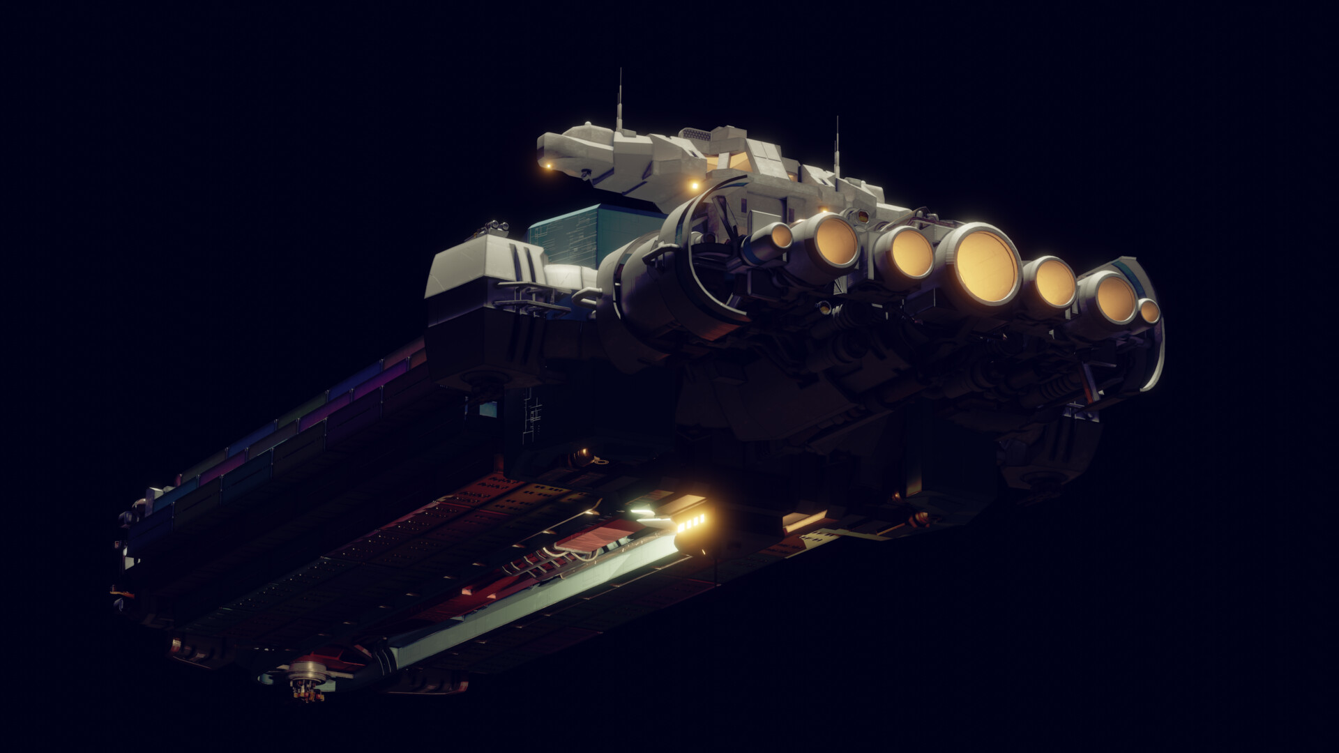 ArtStation - Starsector Atlas superfighter in 3D