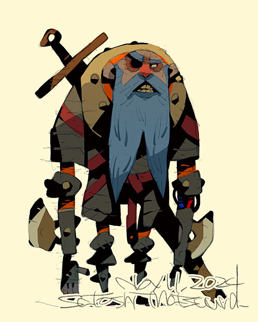 ArtStation - Knight Axe arm