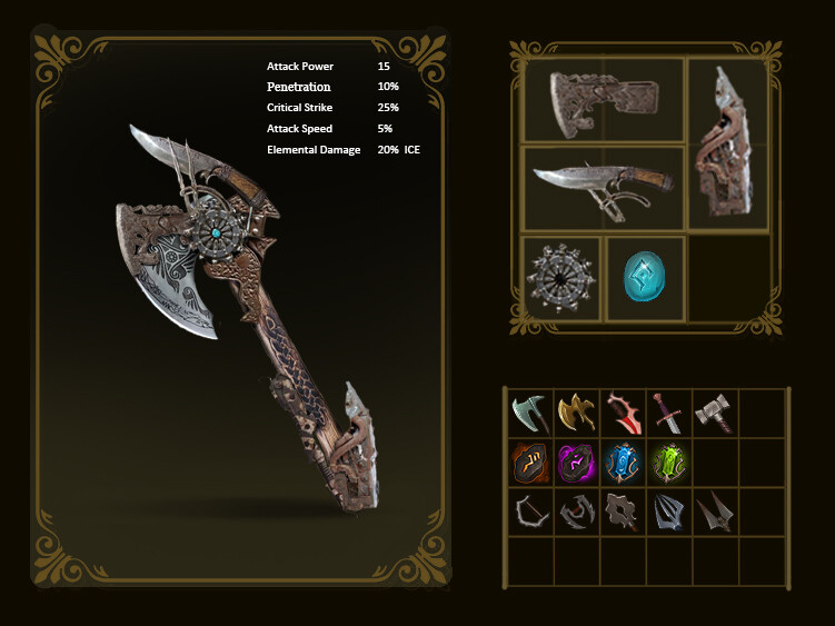 ArtStation - Weapon Design Axe