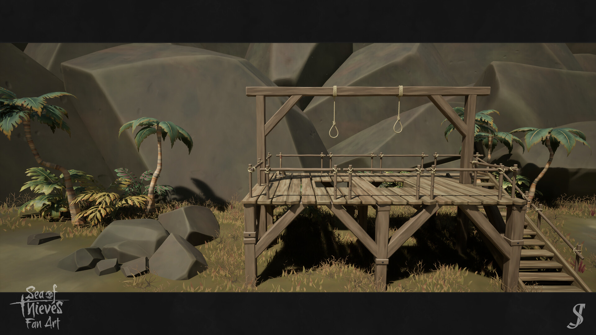 James Slater - The Gallows - Sea of Thieves Fan Art