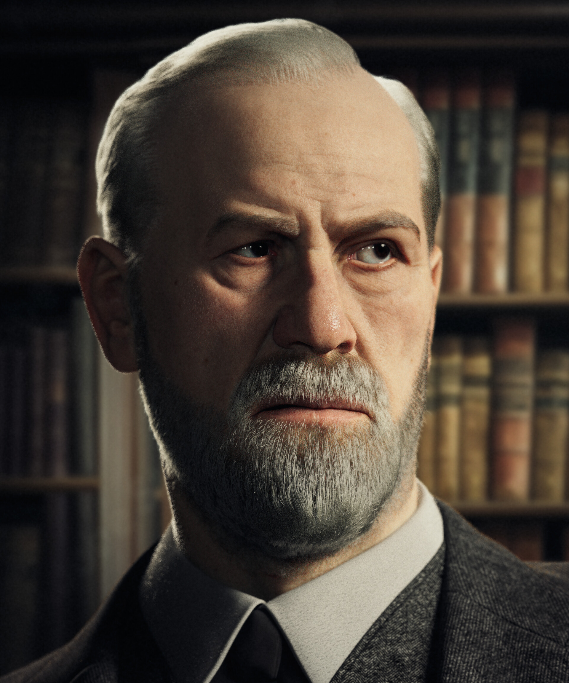 ArtStation - SIGMUND FREUD - 3D realistic character