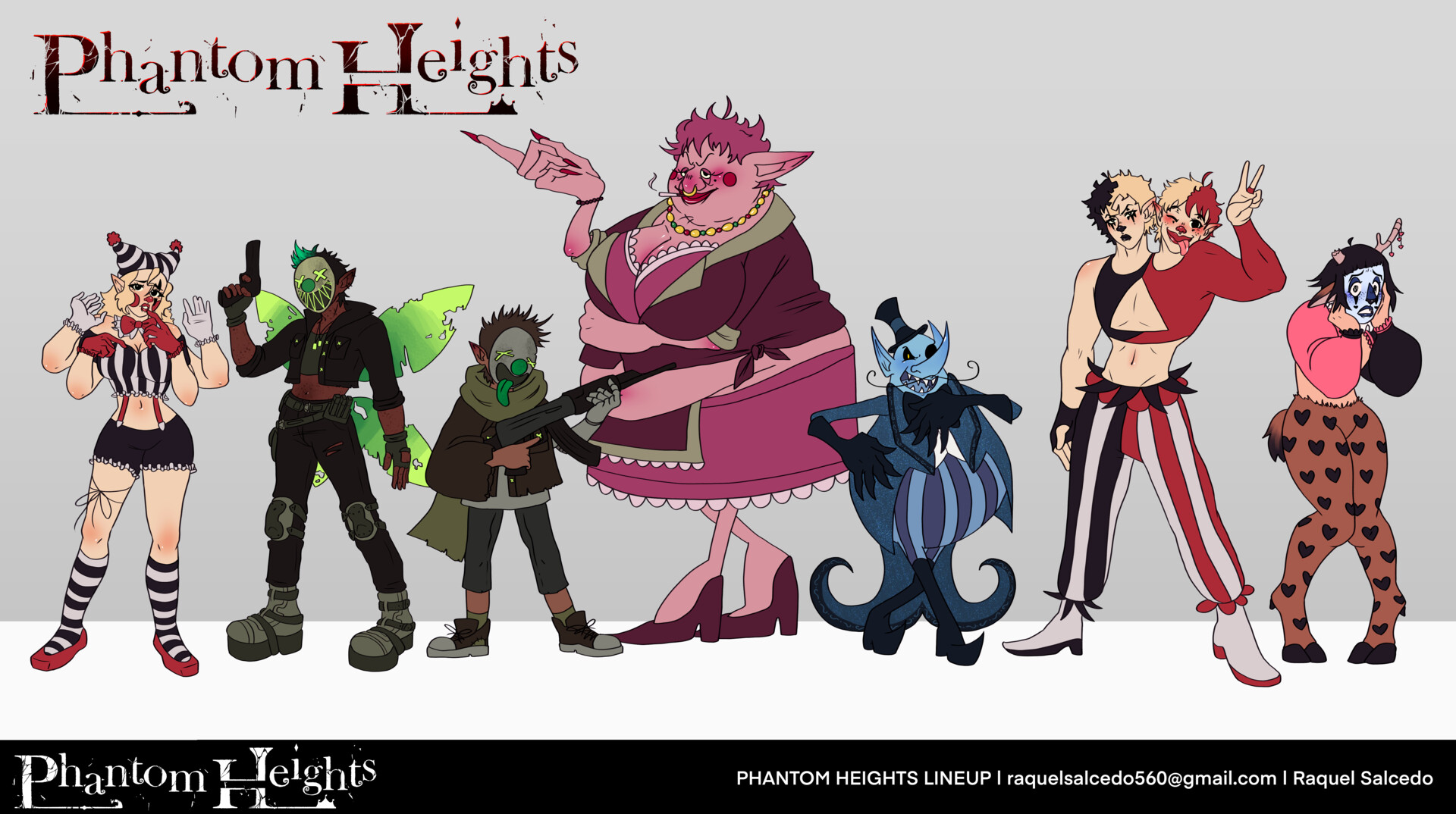 ArtStation - Phantom Heights character lineup