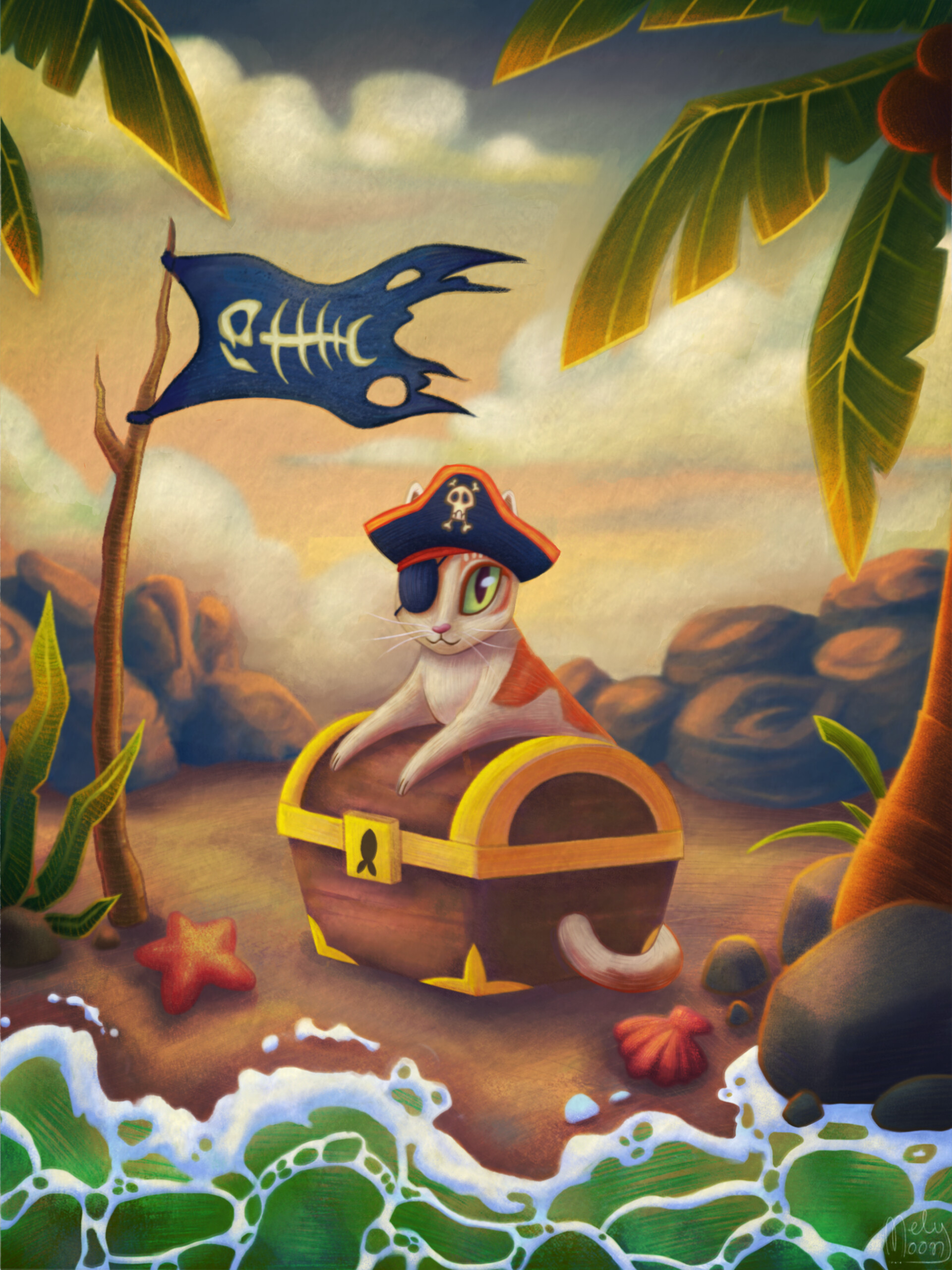 ArtStation - The pirate cat