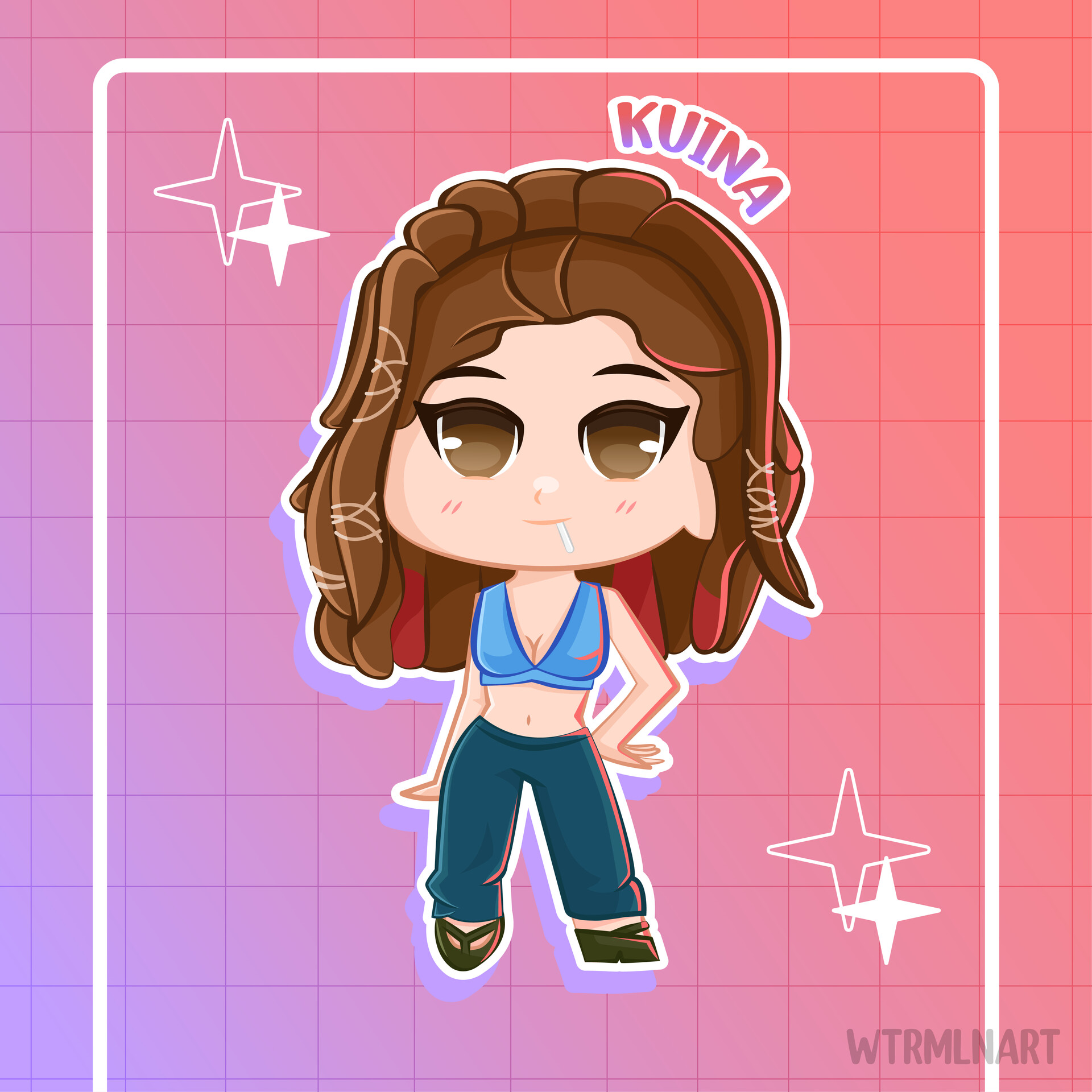 ArtStation - Kuina Chibi Fanart from Alice in Borderland